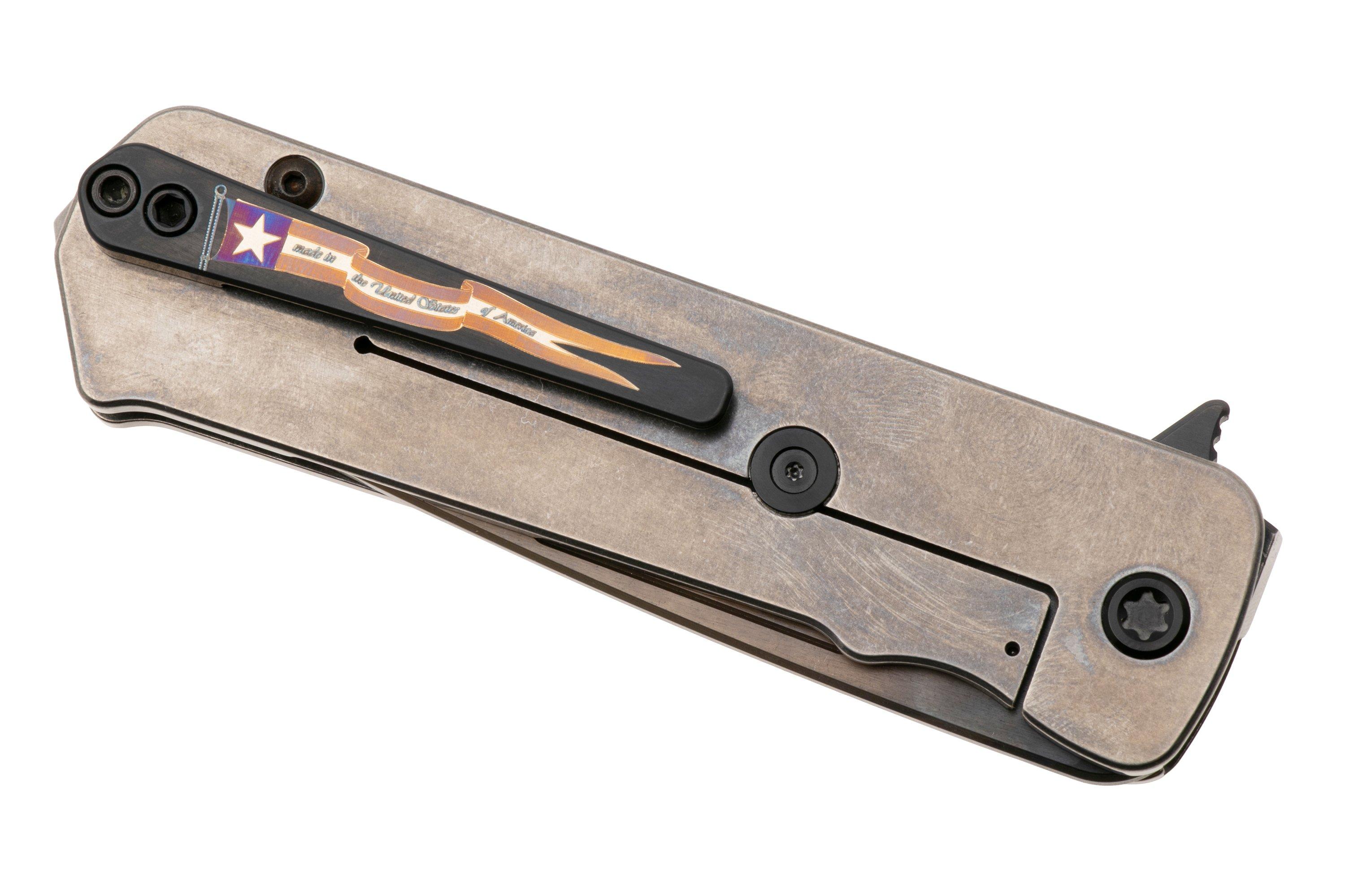 Medford TFF-4 25-TFF4-03, Vulcan S45VN Tanto, Tumbled Titanium Handle ...