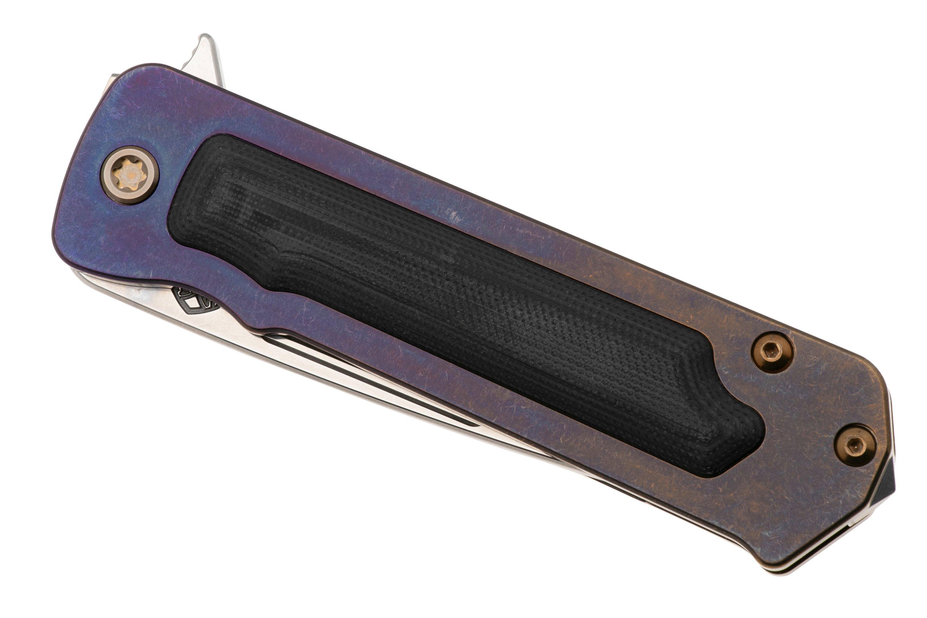 Medford TFF-4 25-TFF4-05, Tumbled S45VN Tanto, Brz-Vio Fade Titanium ...