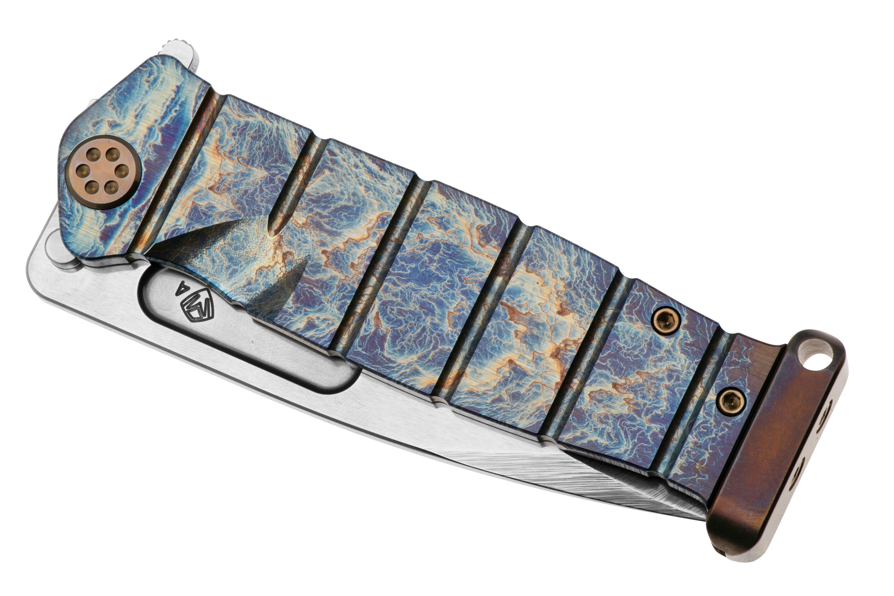 Medford USMC Fighter Flipper 25-UFF-02, S45VN Tumbled Blade, Acid ...