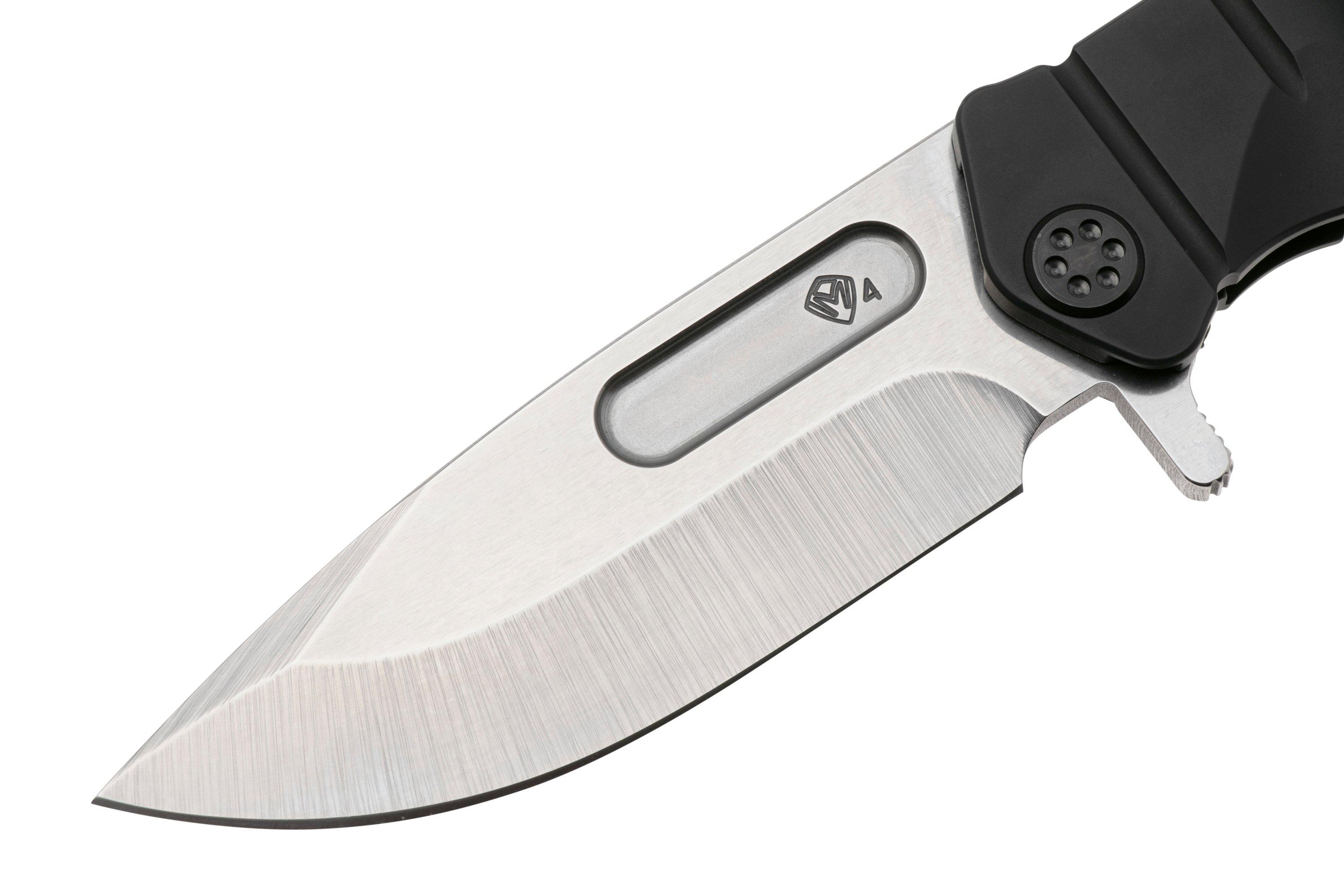 Medford USMC Fighter Flipper 25-UFF-04 S45VN Tumbled Blade, DLC Handles ...