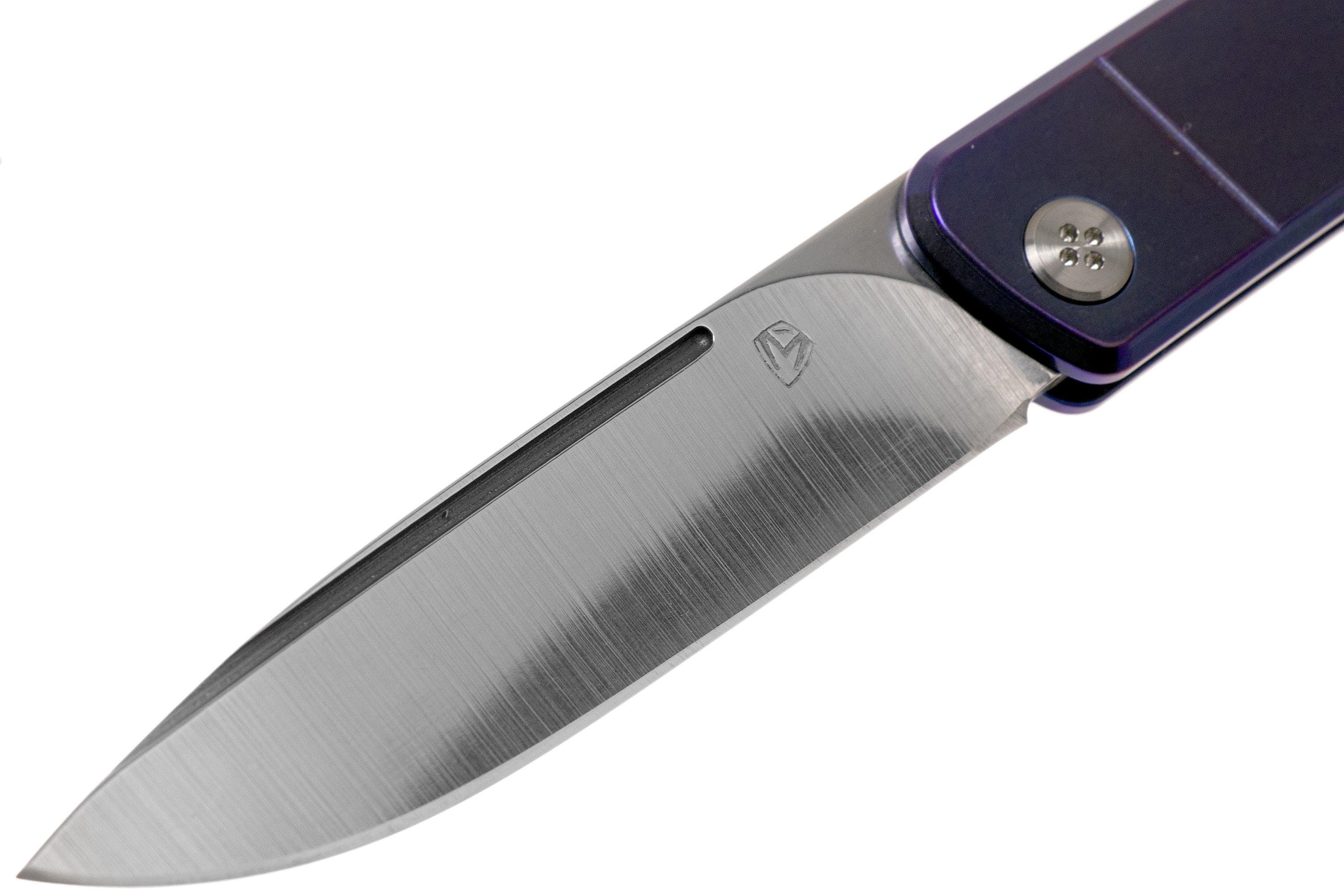 Medford Gentleman Jack Blue Anodized Handles pocket knife ...