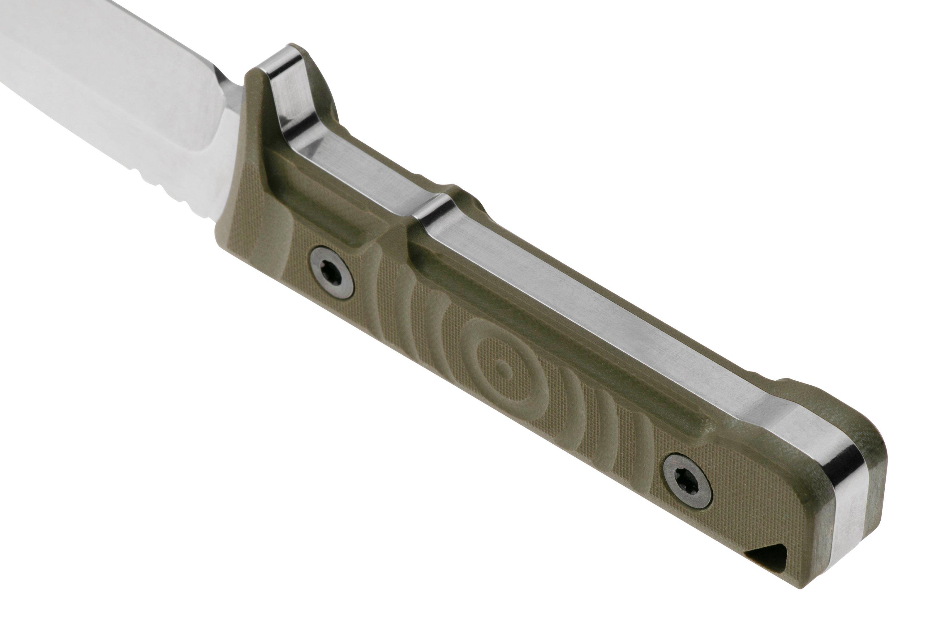Medford Mizuchi 20CV Tumbled Blade, OD Green G10, Kydex Sheath, PVD ...