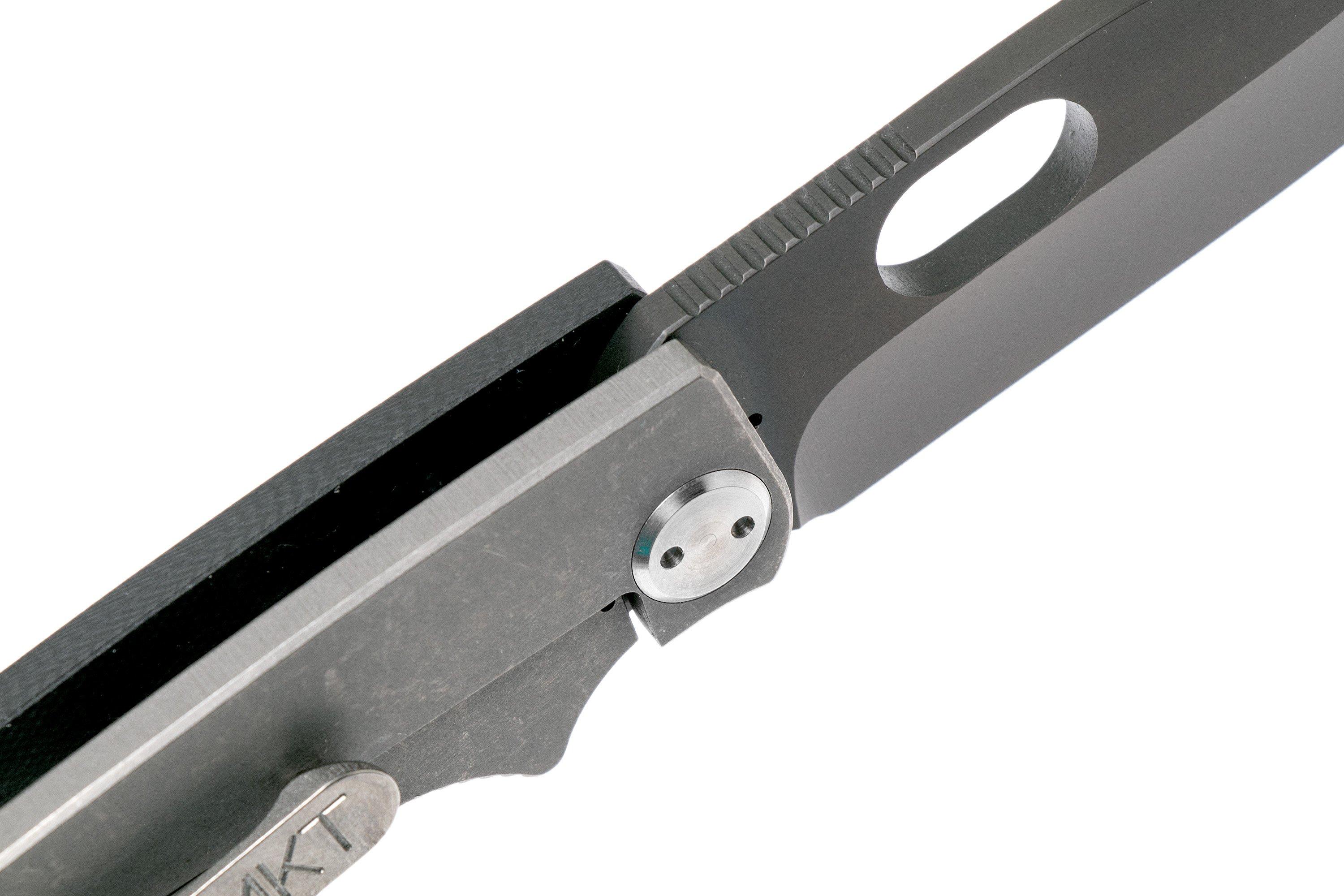 Medford 187 RMP Black G10, PVD Black D2, pocket knife | Advantageously ...