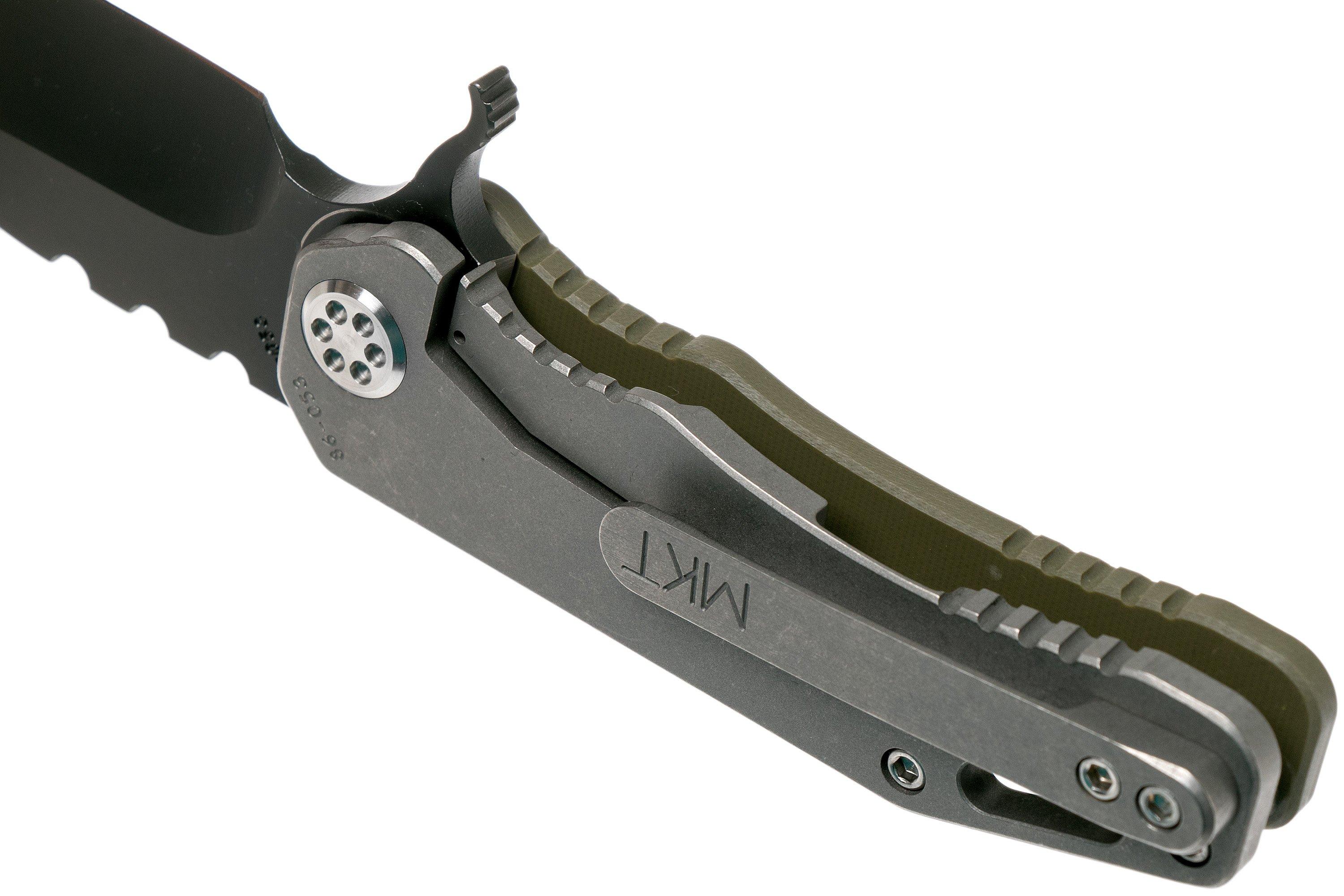 Medford 187F OD-Green G10, PVD Black D2, pocket knife | Advantageously ...