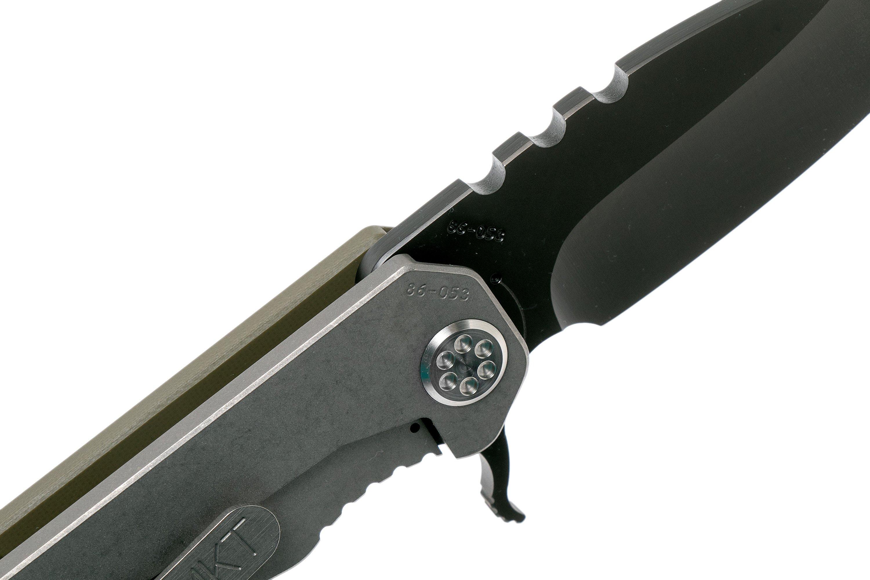 Medford 187F OD-Green G10, PVD Black D2, pocket knife | Advantageously ...