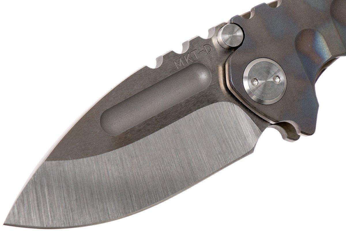 Medford Micro Praetorian T, Flamed Titanium, Satin Blade ...