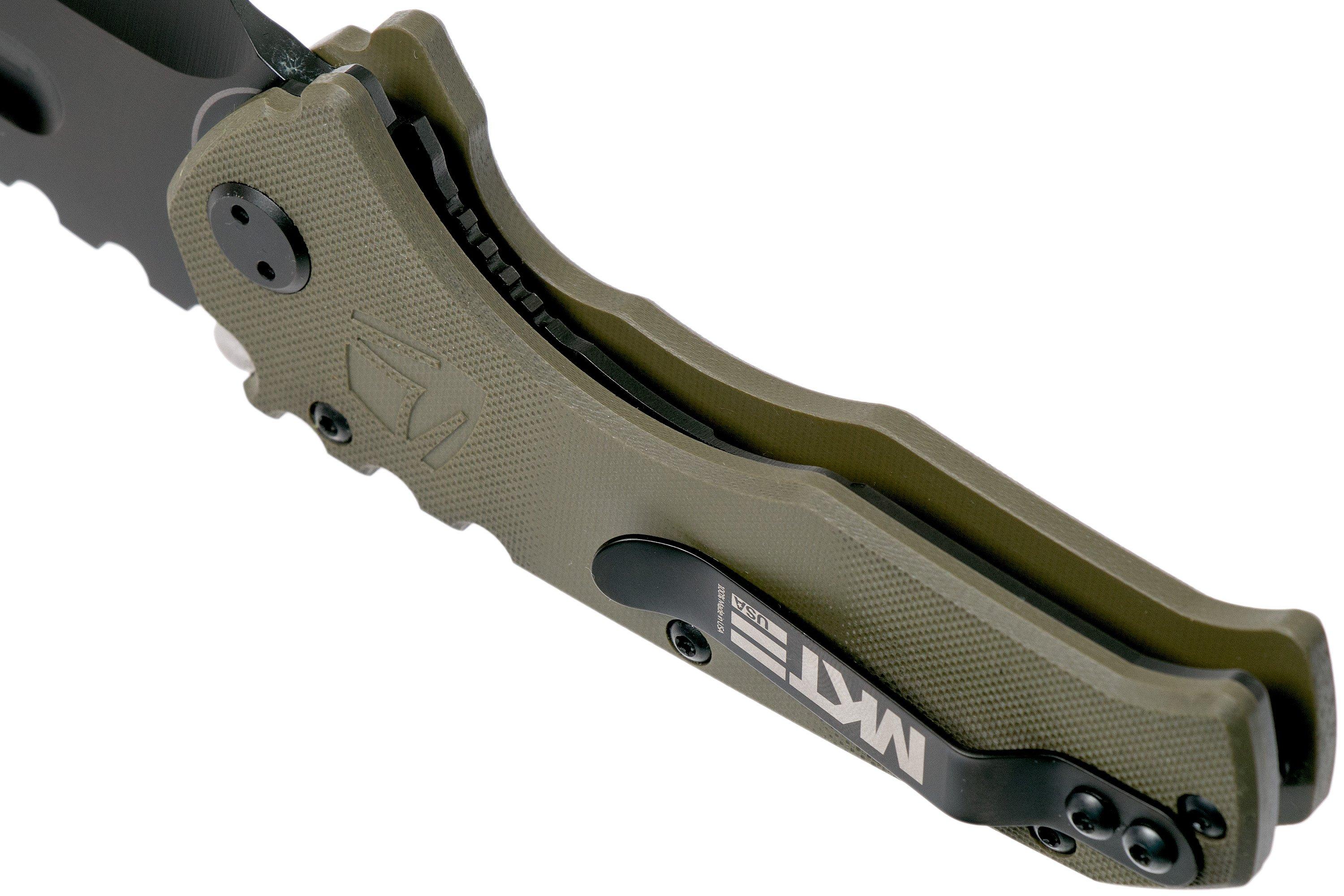 Medford Praetorian Scout Tanto D2 PVD, OD Green G10 pocket knife ...