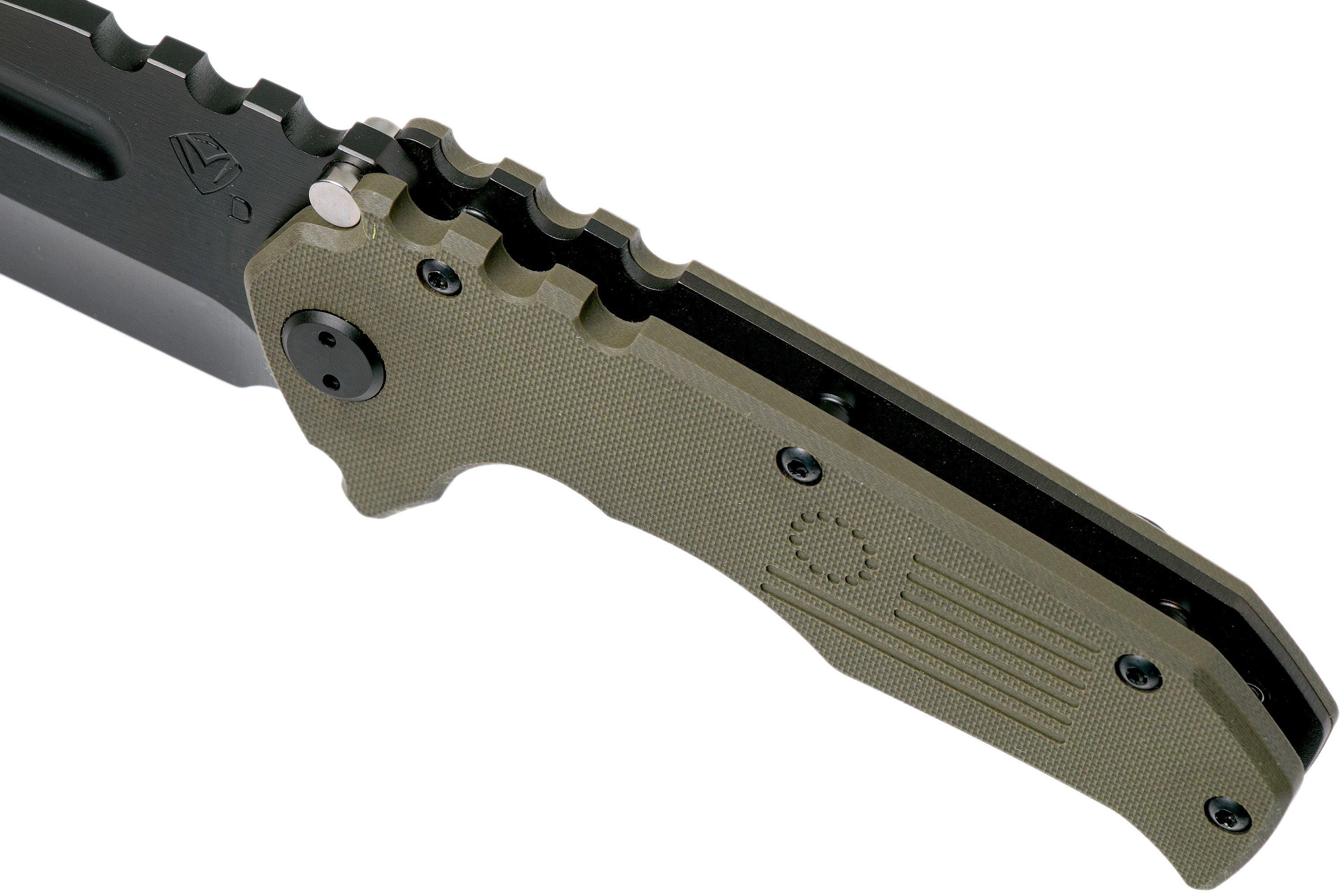 Medford Praetorian Scout Tanto D2 PVD, OD Green G10 pocket knife ...