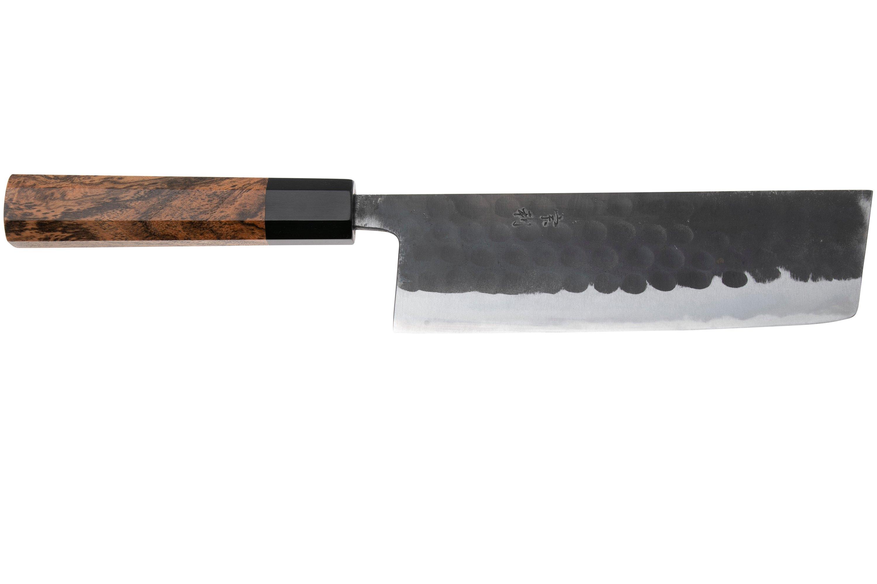Munetoshi Black Hammer-Tone Nakiri, vegetable knife 16.5 cm ...