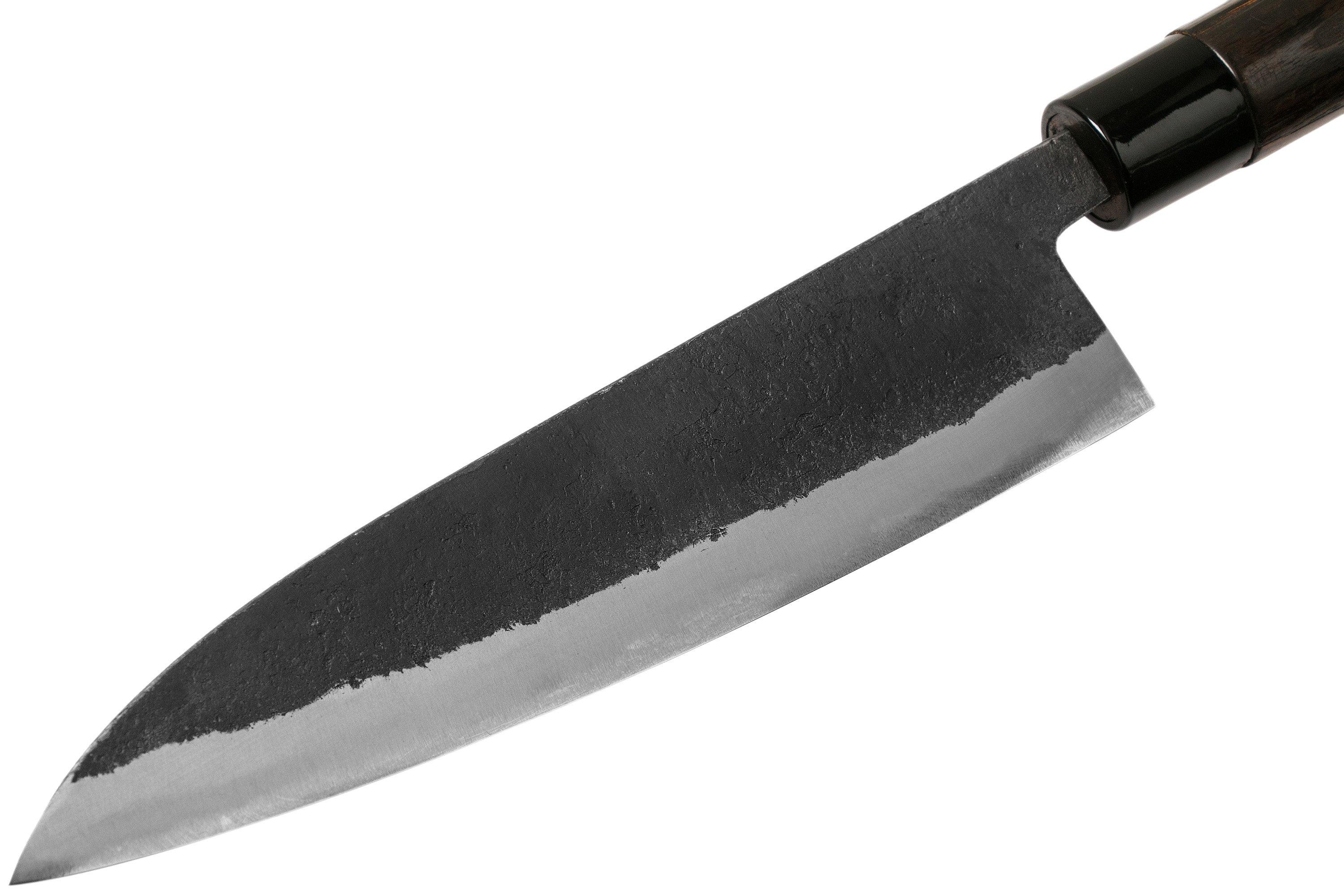 Munetoshi Nashiji Black Gyuto chef's knife 21 cm | Advantageously ...