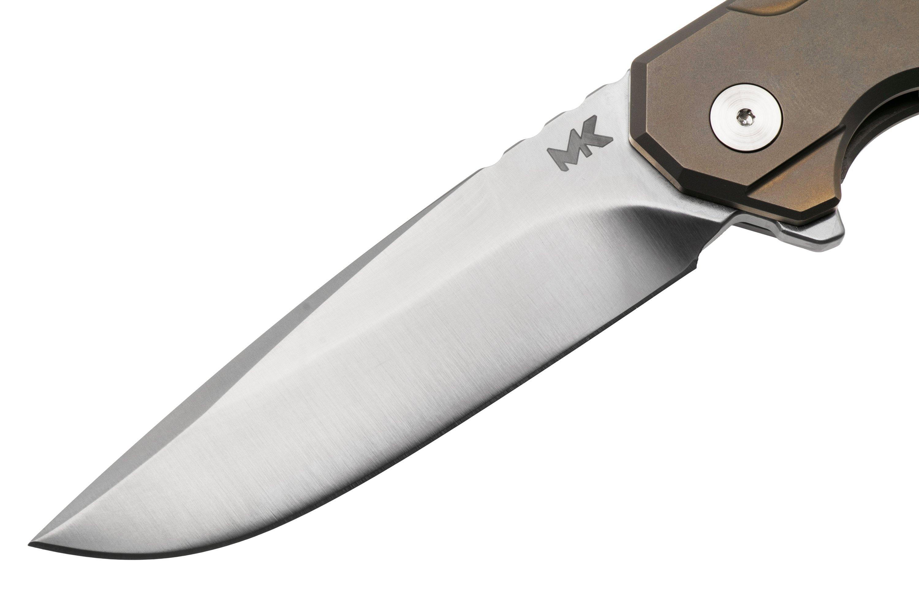 MK Knives & Tools Ingeni Vanguard 01F-FP002 Satin CPM S90V, Bronze ...