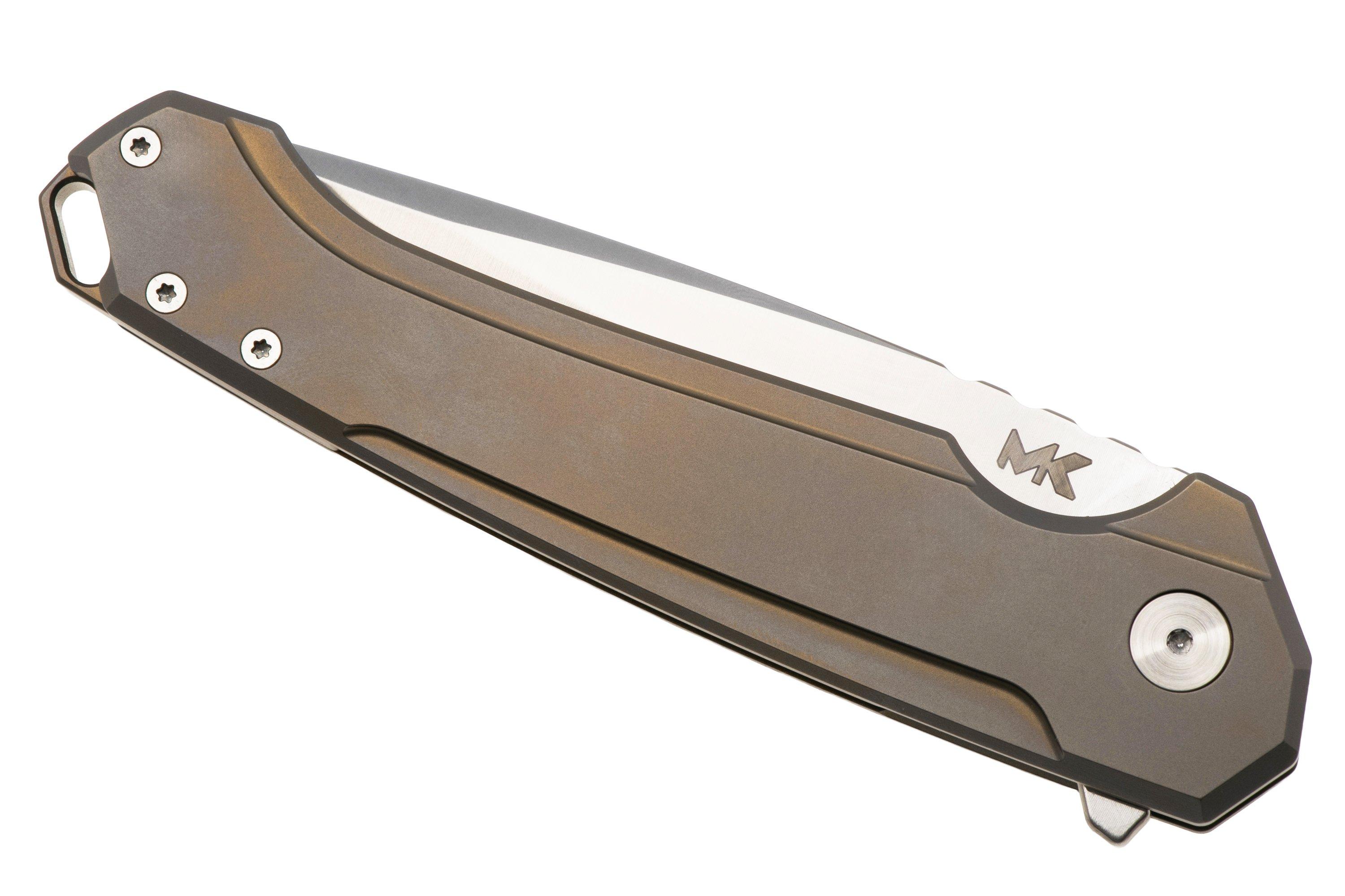 MK Knives & Tools Ingeni Vanguard 01F-FP002 Satin CPM S90V, Bronze ...