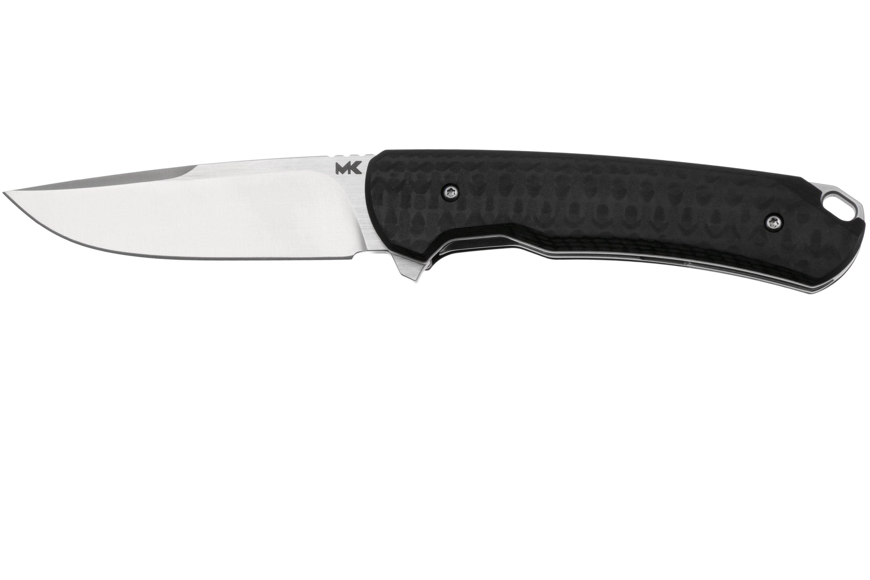 MK Knives & Tools Humbler Silesian 02F.BP001, Satin CPM MagnaCut, Black ...