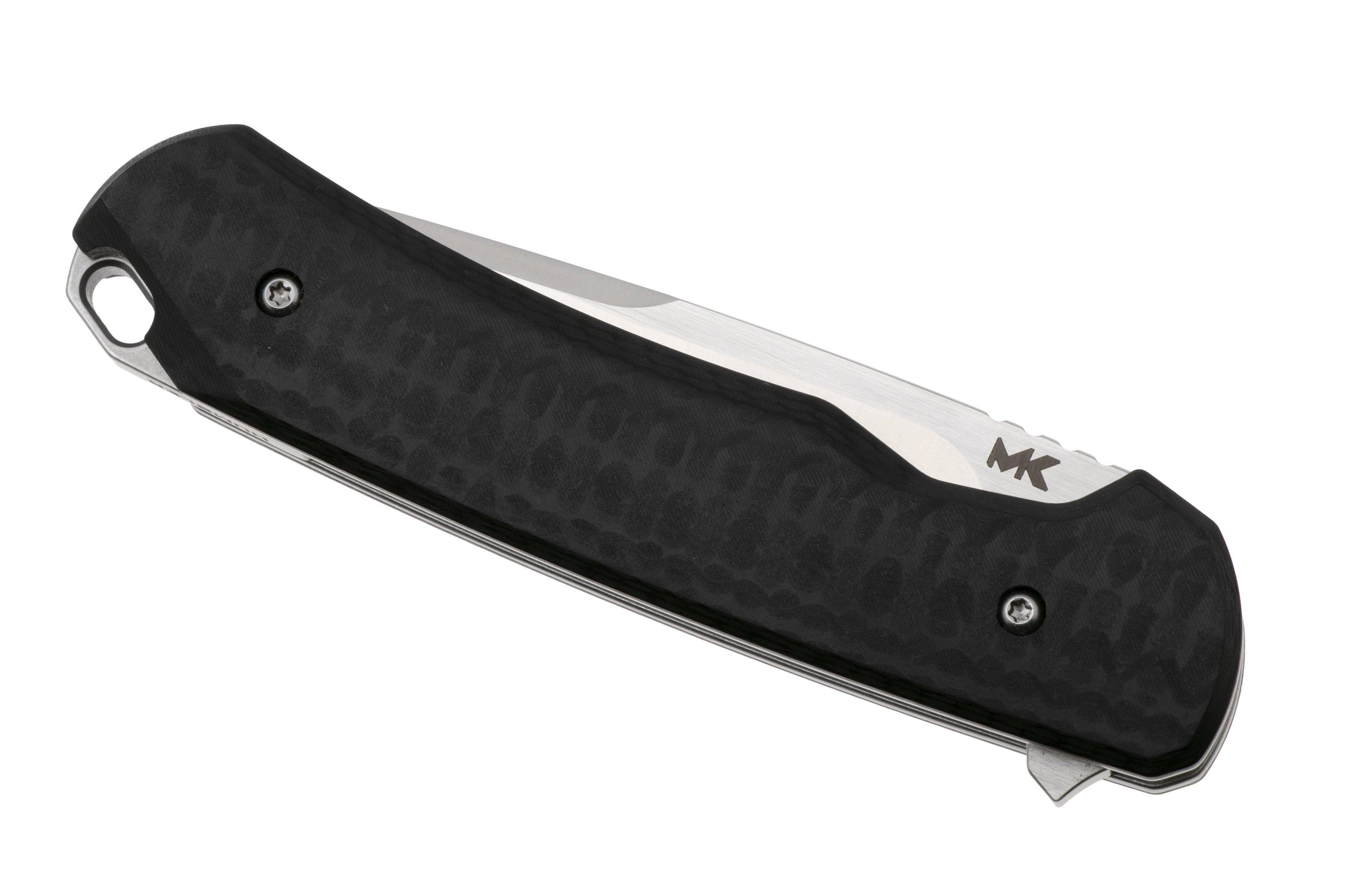 MK Knives & Tools Humbler Silesian 02F.BP001, Satin CPM MagnaCut, Black ...