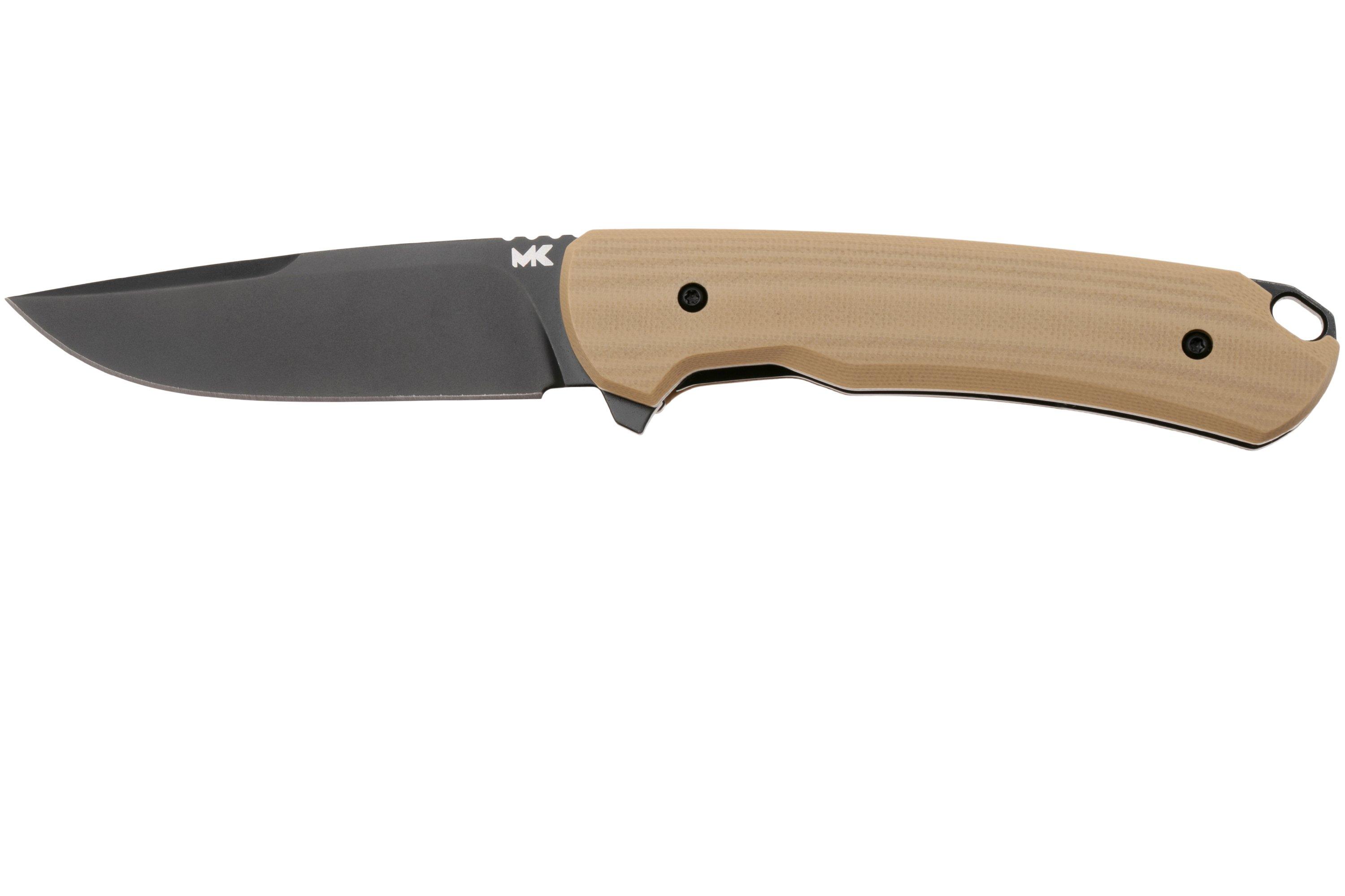 MK Knives & Tools Humbler Clay 02F.BP005, Black CPM MagnaCut, Coyote ...