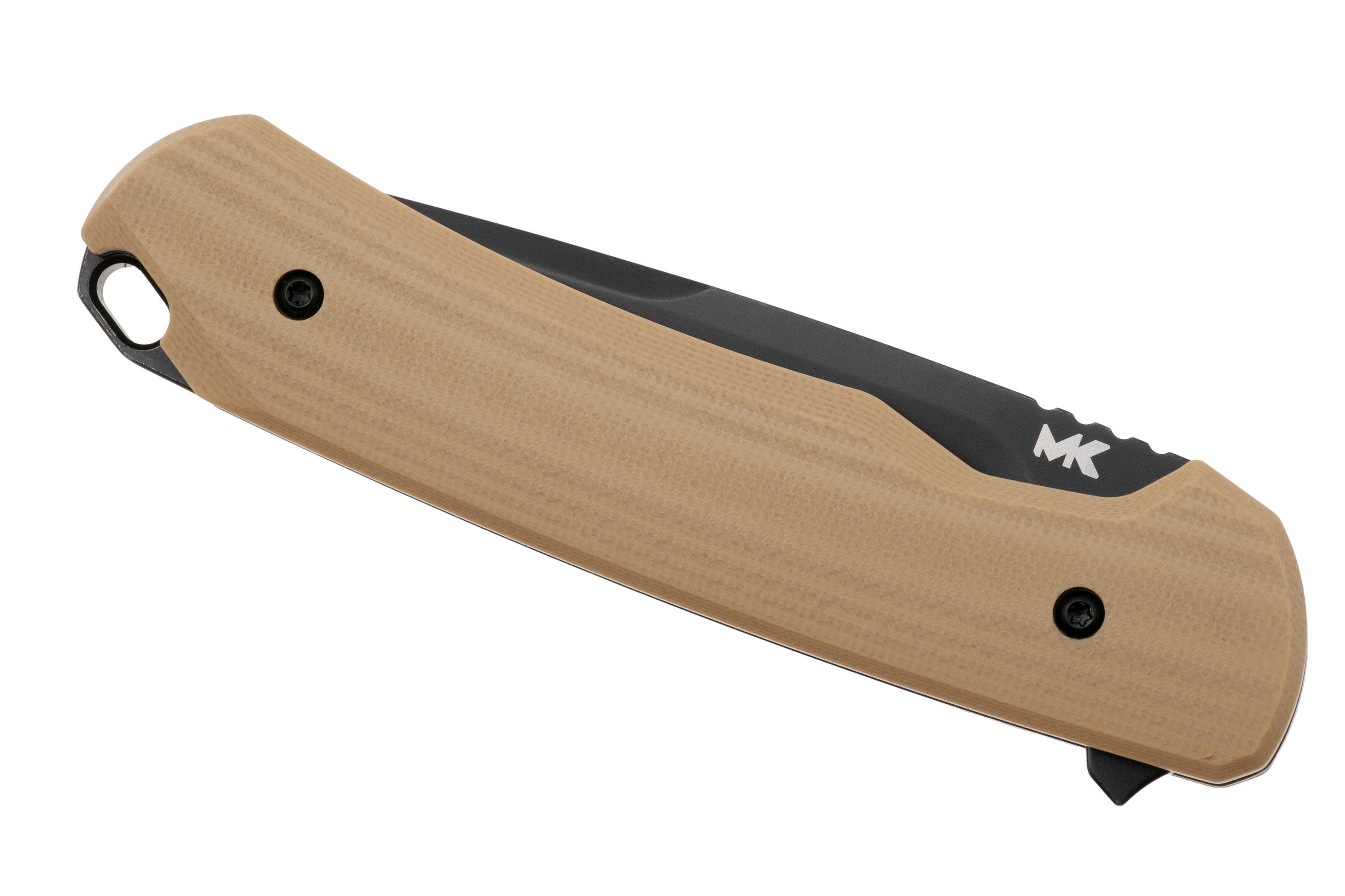 MK Knives & Tools Humbler Clay 02F.BP005, Black CPM MagnaCut, Coyote ...