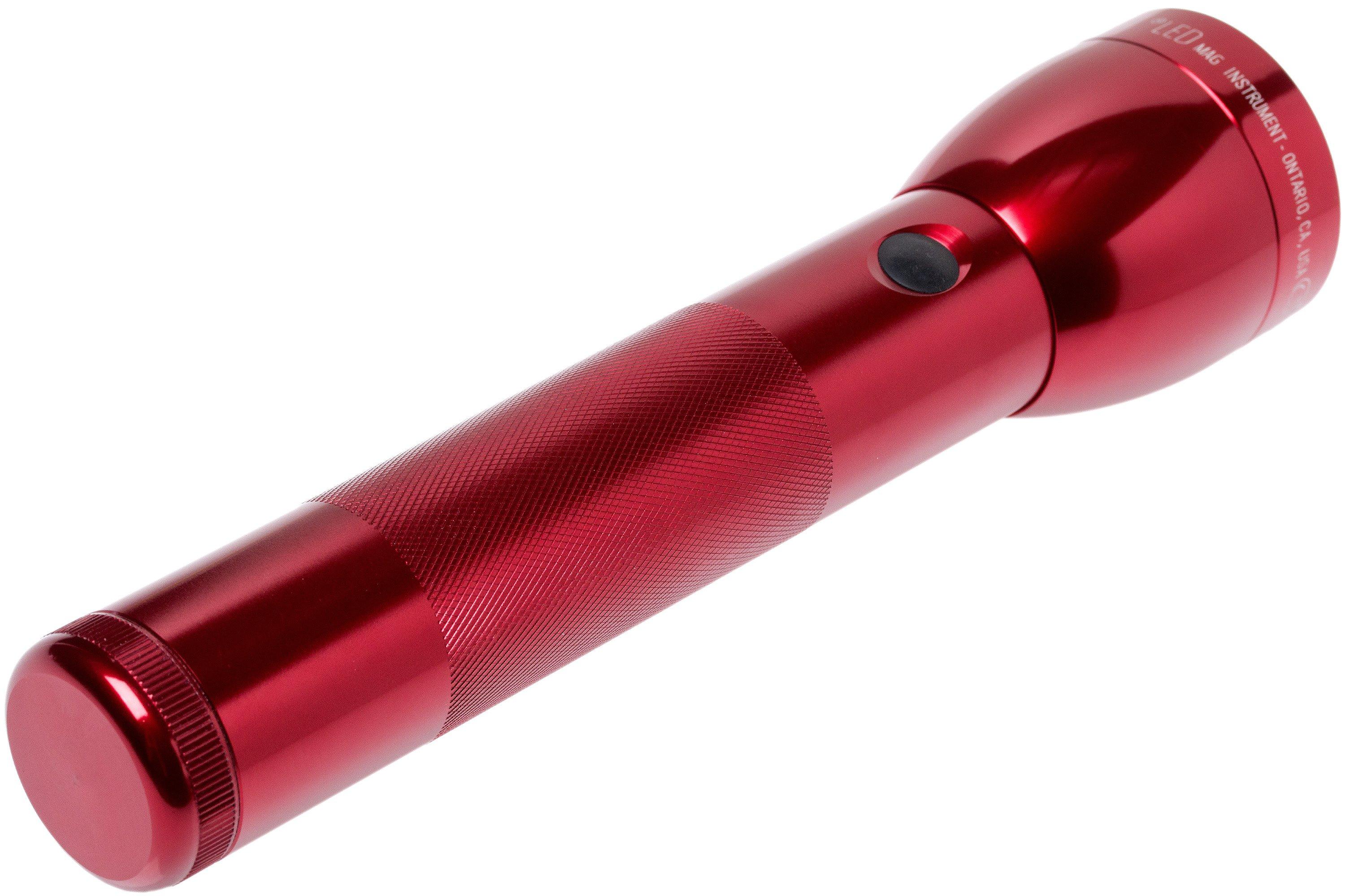 Maglite ML300L MagLed Flashlight 2-D cell, red | Advantageously ...