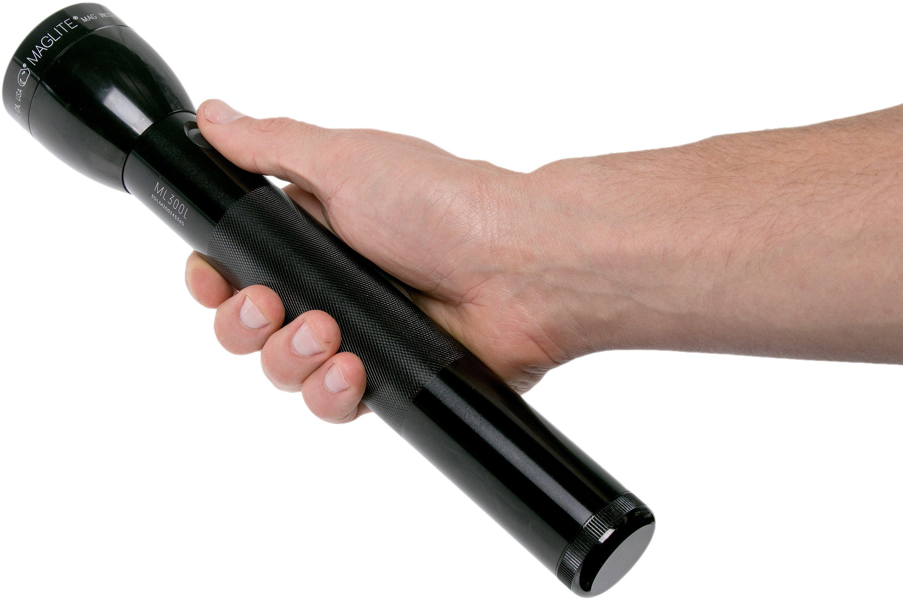 Maglite ML300L MagLed flashlight 3 D cell black