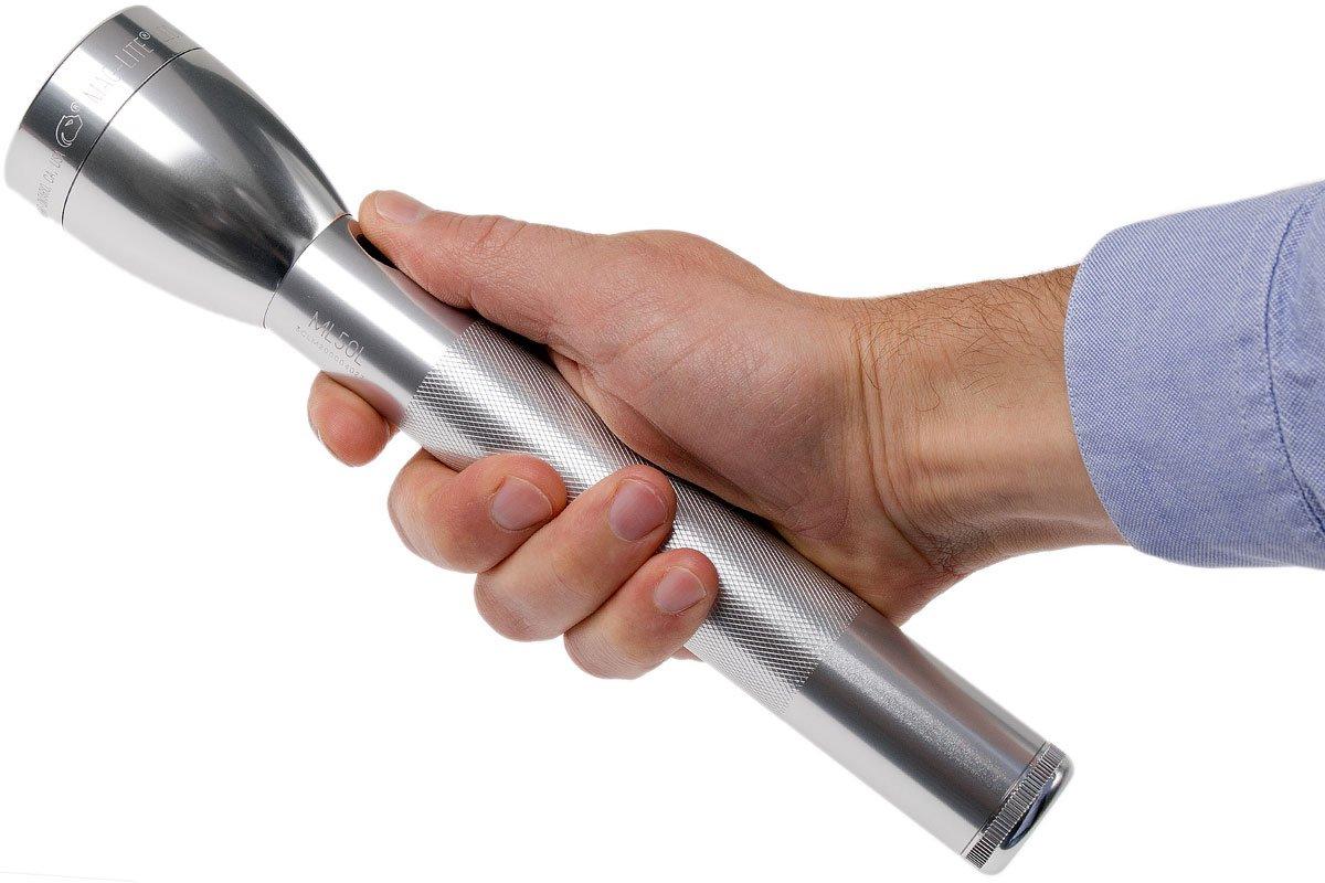 Maglite ML50L MagLED torch 3-C cell, silver | Advantageously shopping ...
