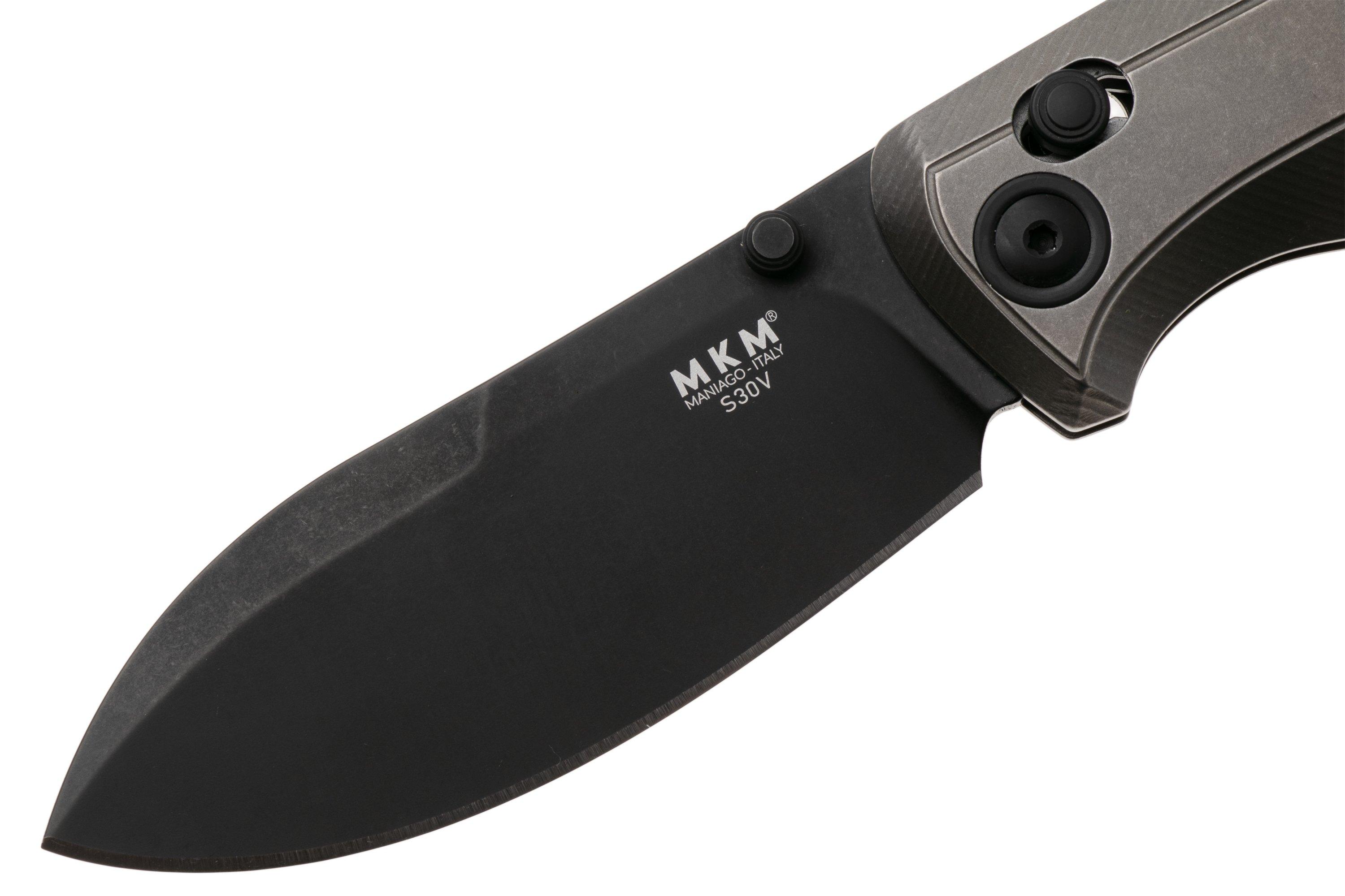 MKM Bolero MK BL-TBRD Blackwashed S30V, Bronze Titanium, couteau de ...