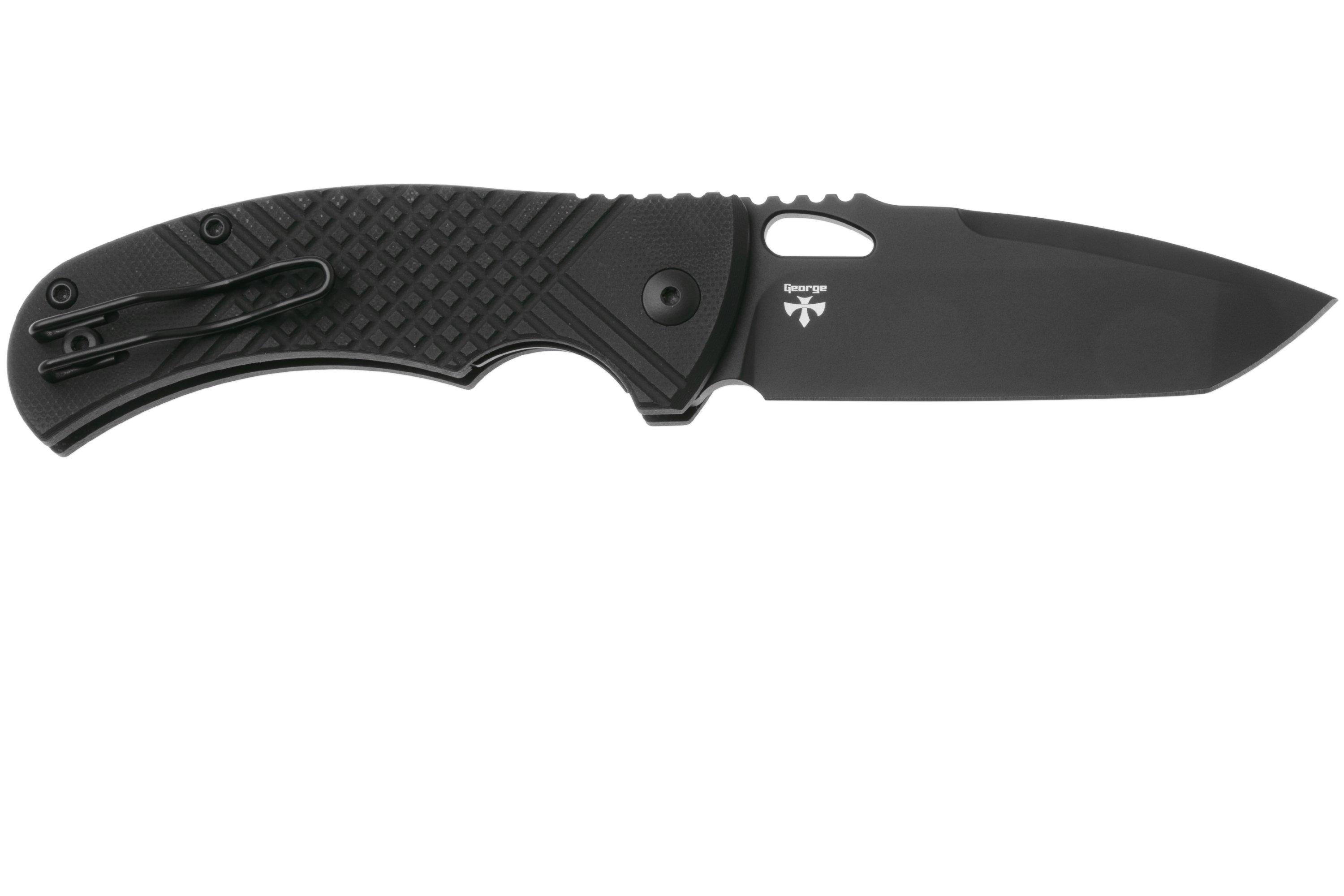 MKM Ciras MK CR-GBKB Black 14C28N, Black G10, Taschenmesser, Les George ...