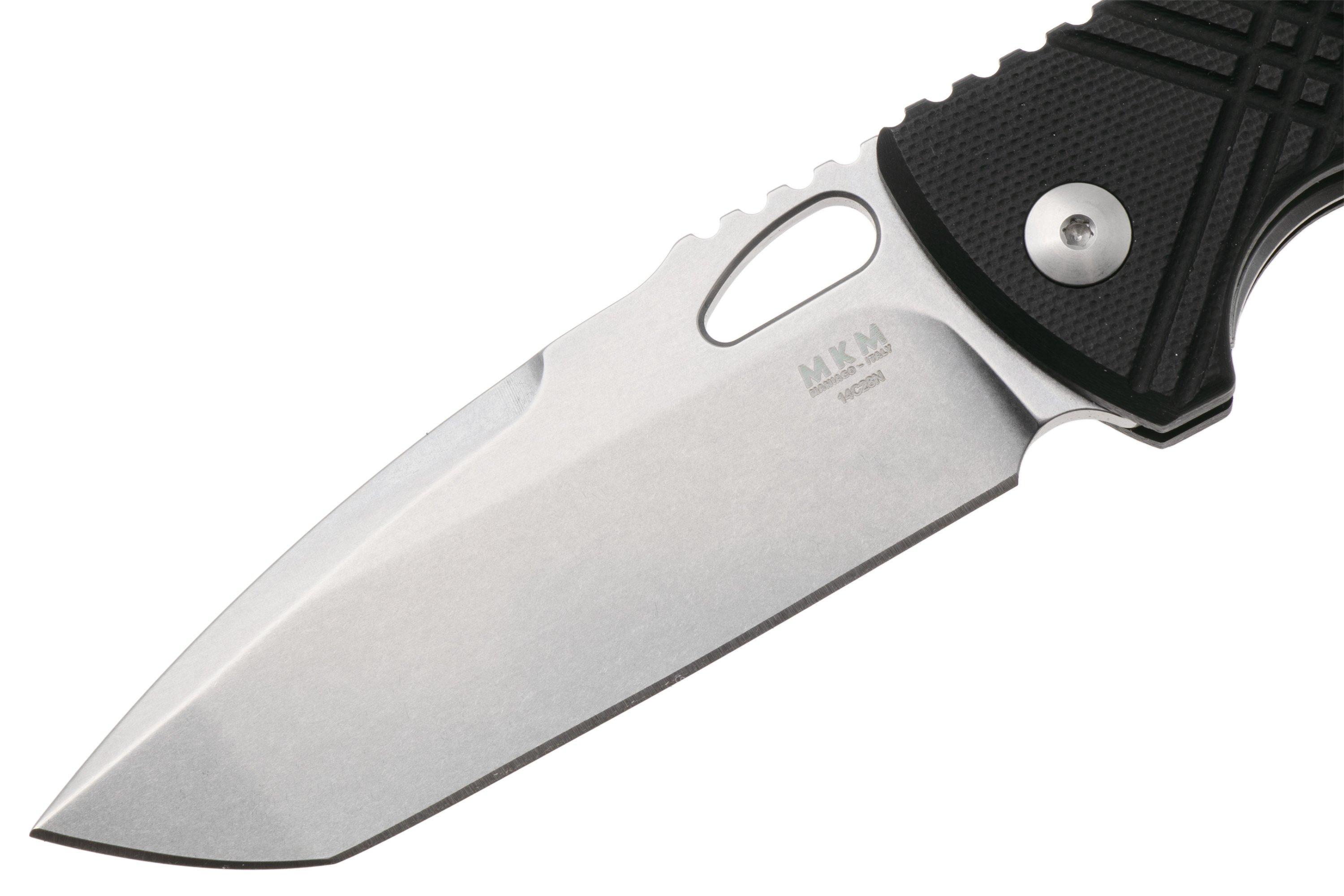 MKM Ciras MK CR-GBK Stonewashed 14C28N, Black G10, couteau de poche ...
