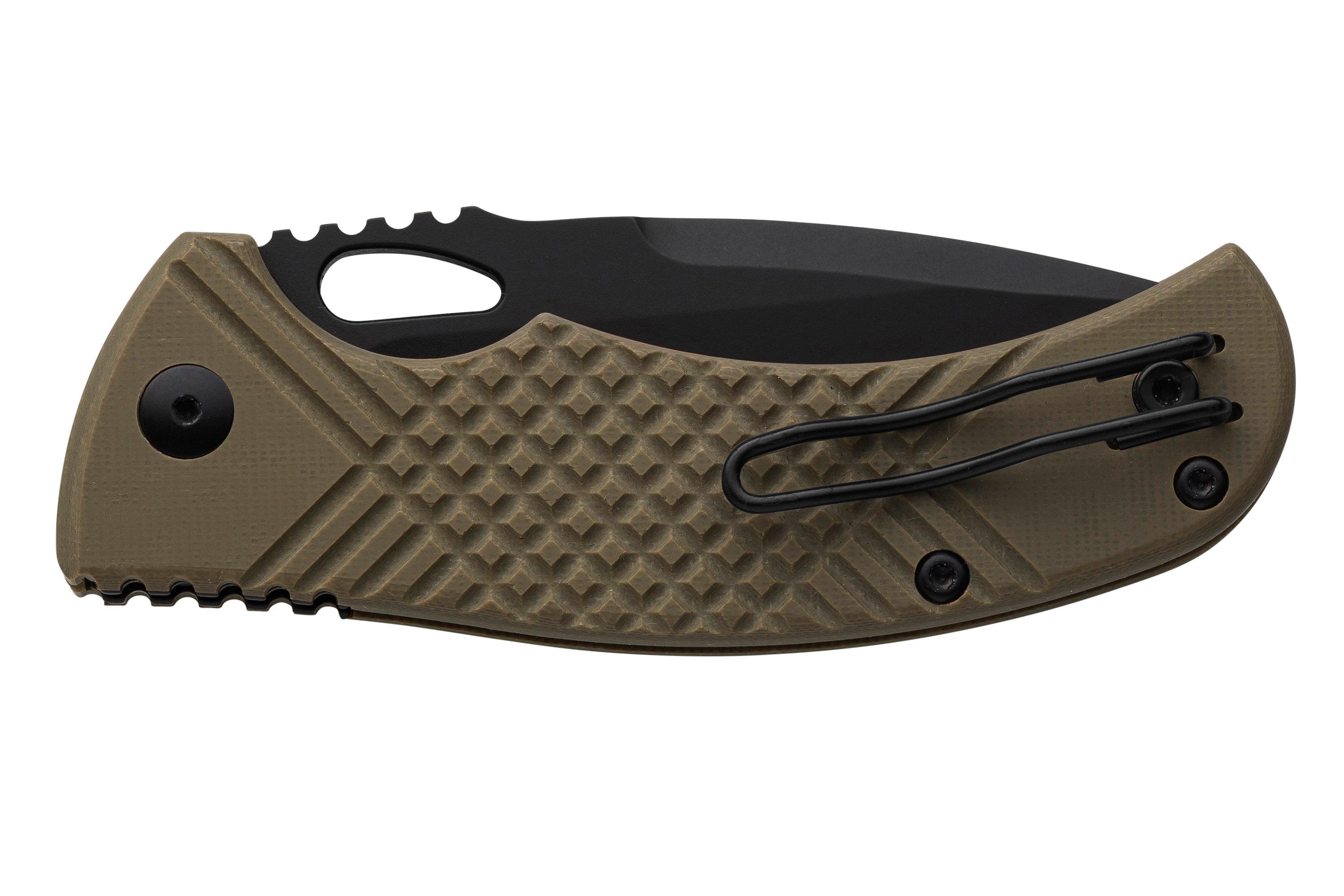 MKM Ciras MK CR-GODB Black 14C28N, OD Green G10, zakmes, Les George ...