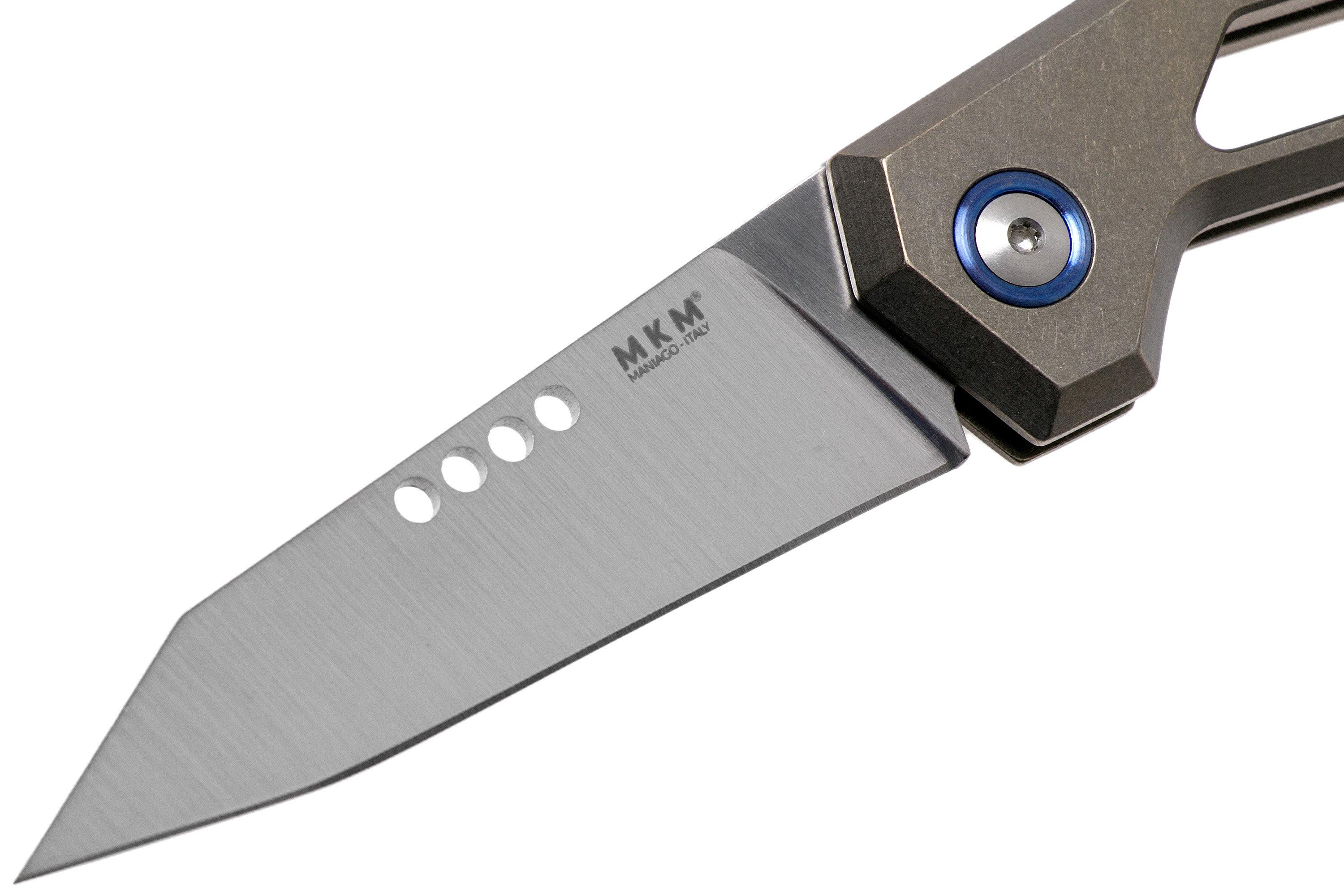 MKM Edge EG-TBR Bronze Stonewashed Titanium pocket knife, Graciut ...