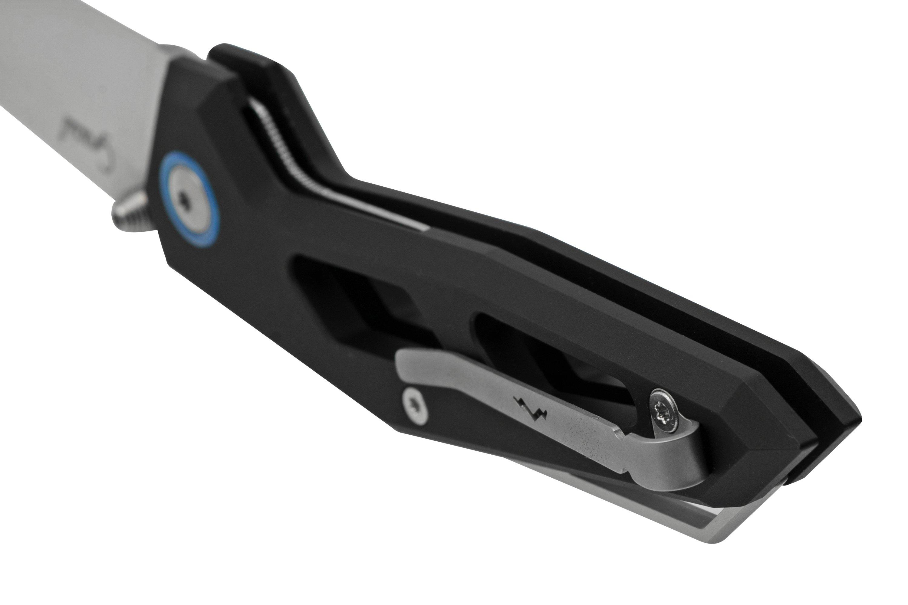 MKM Edge Linerlock EGL-ABK Black Aluminum pocket knife, Graciut design ...