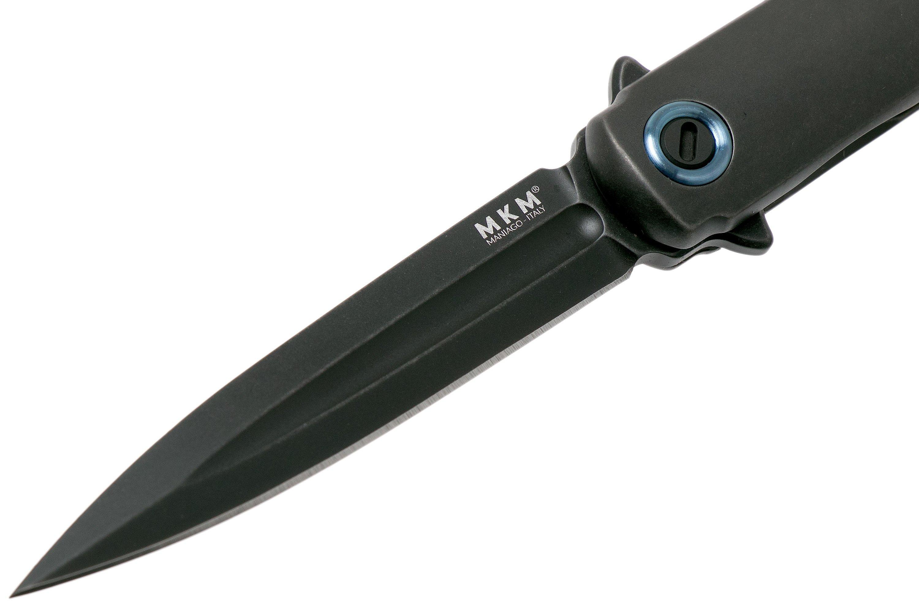 MKM Flame Dagger FL02-TDSW Dark Stonewashed Titanium pocket knife ...