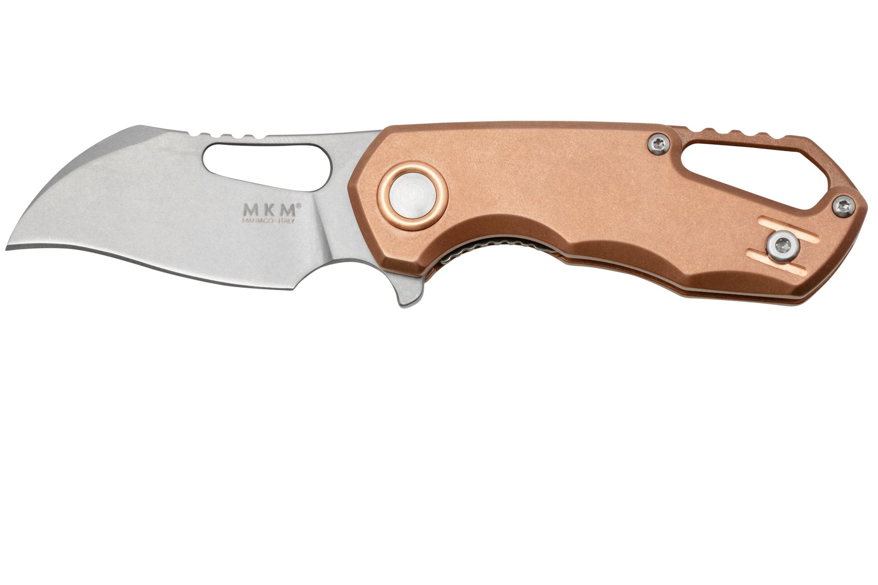 MKM Isonzo FX03-1CO Hawkbill Stonewashed, Copper pocket knife, Jesper ...