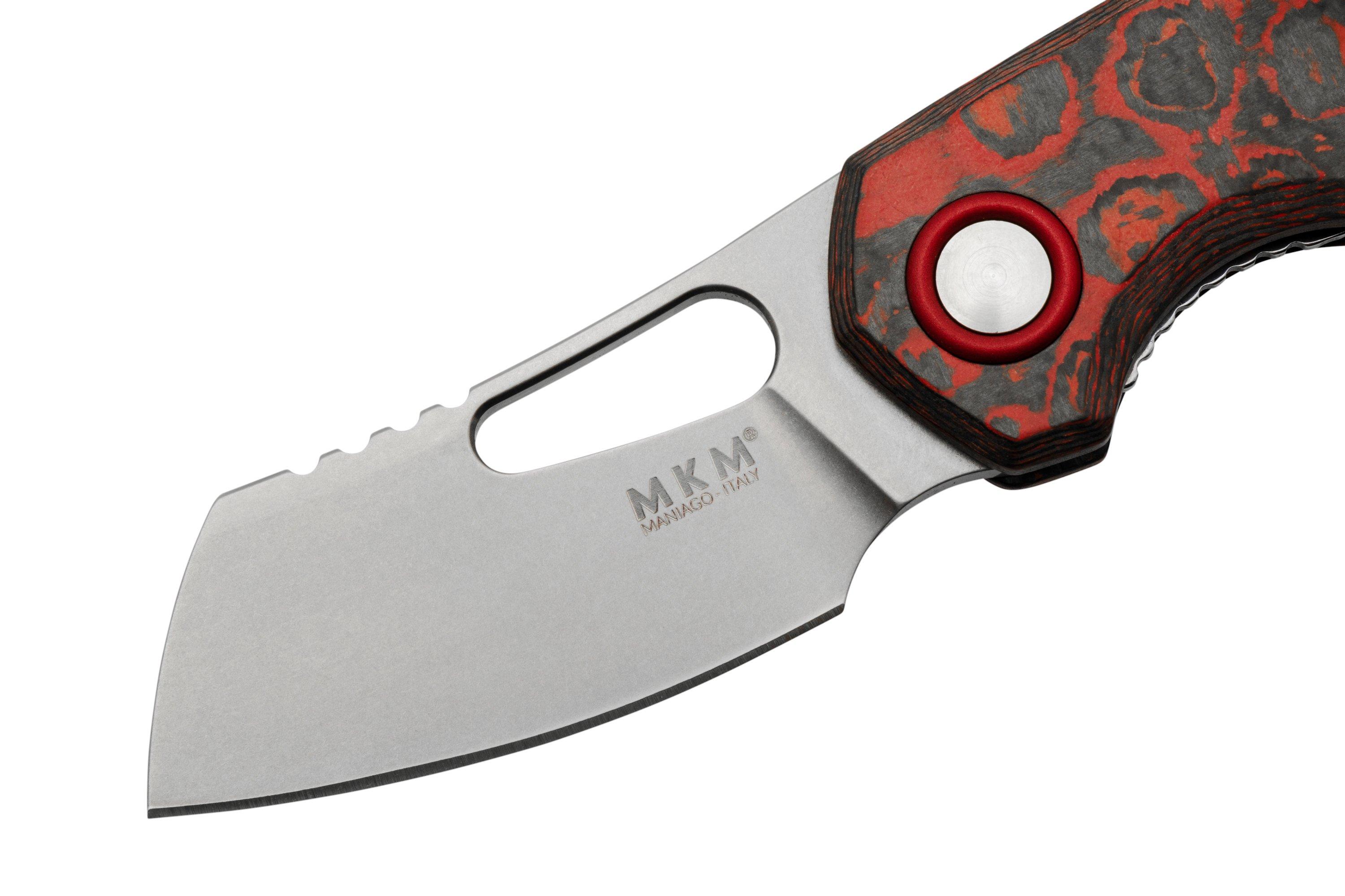 MKM Isonzo FX03-2CL Cleaver Stonewashed, Lava Flow Carbon Fibre pocket ...
