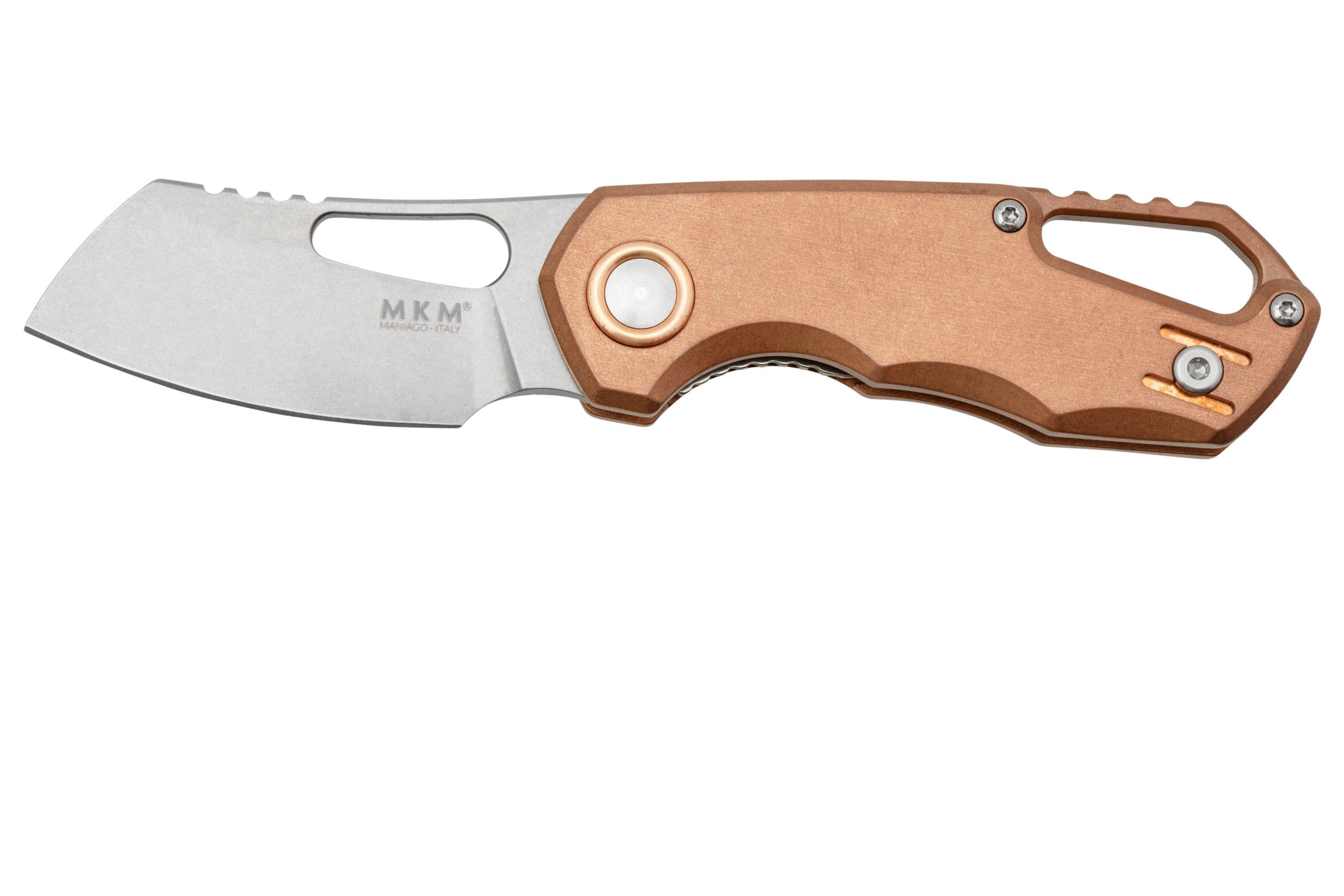 MKM Isonzo FX03-2CO Cleaver Stonewashed, Copper pocket knife, Jesper ...