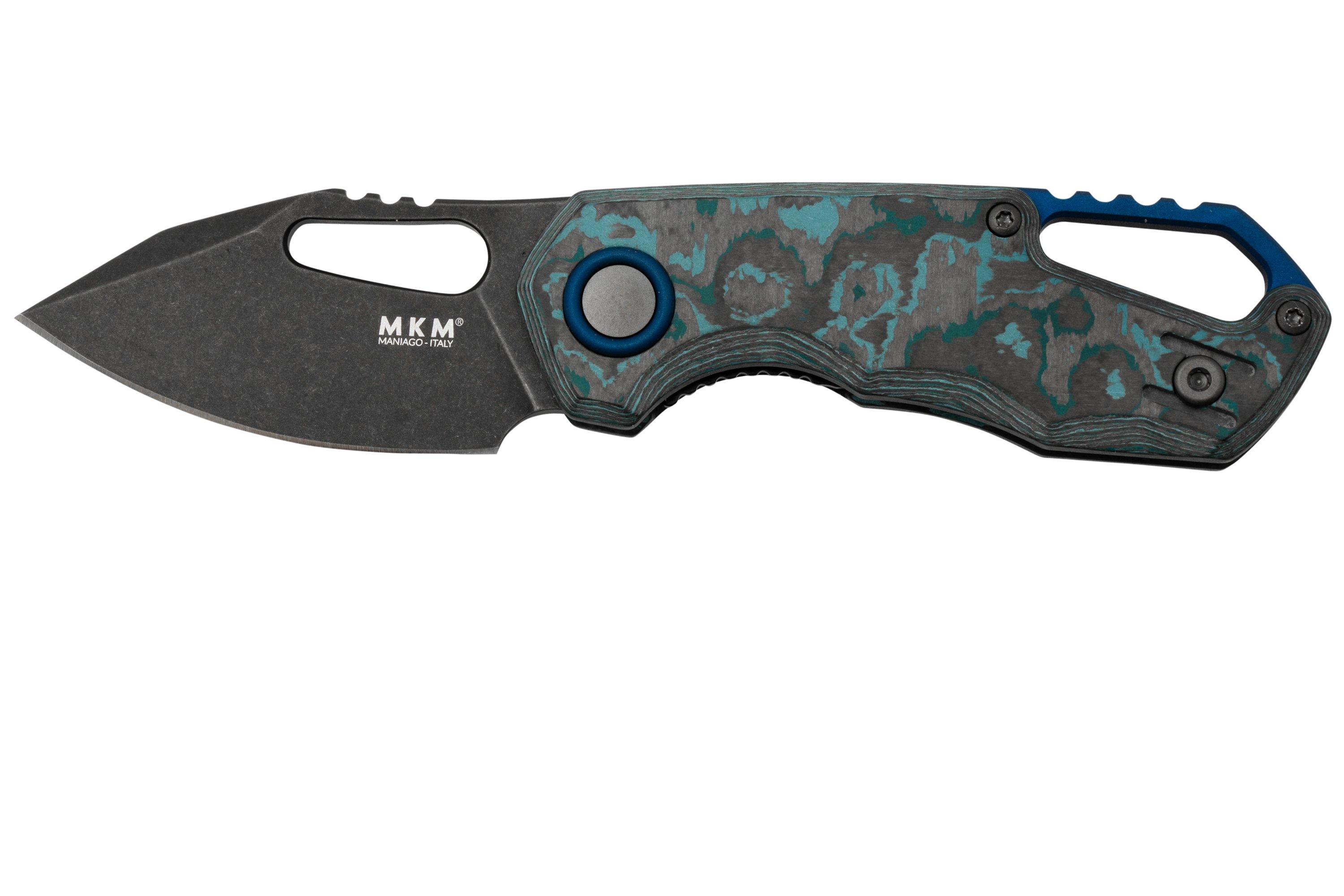MKM Isonzo FX03-3CAD Clip Point Dark Stonewashed, Arctic Storm Carbon ...