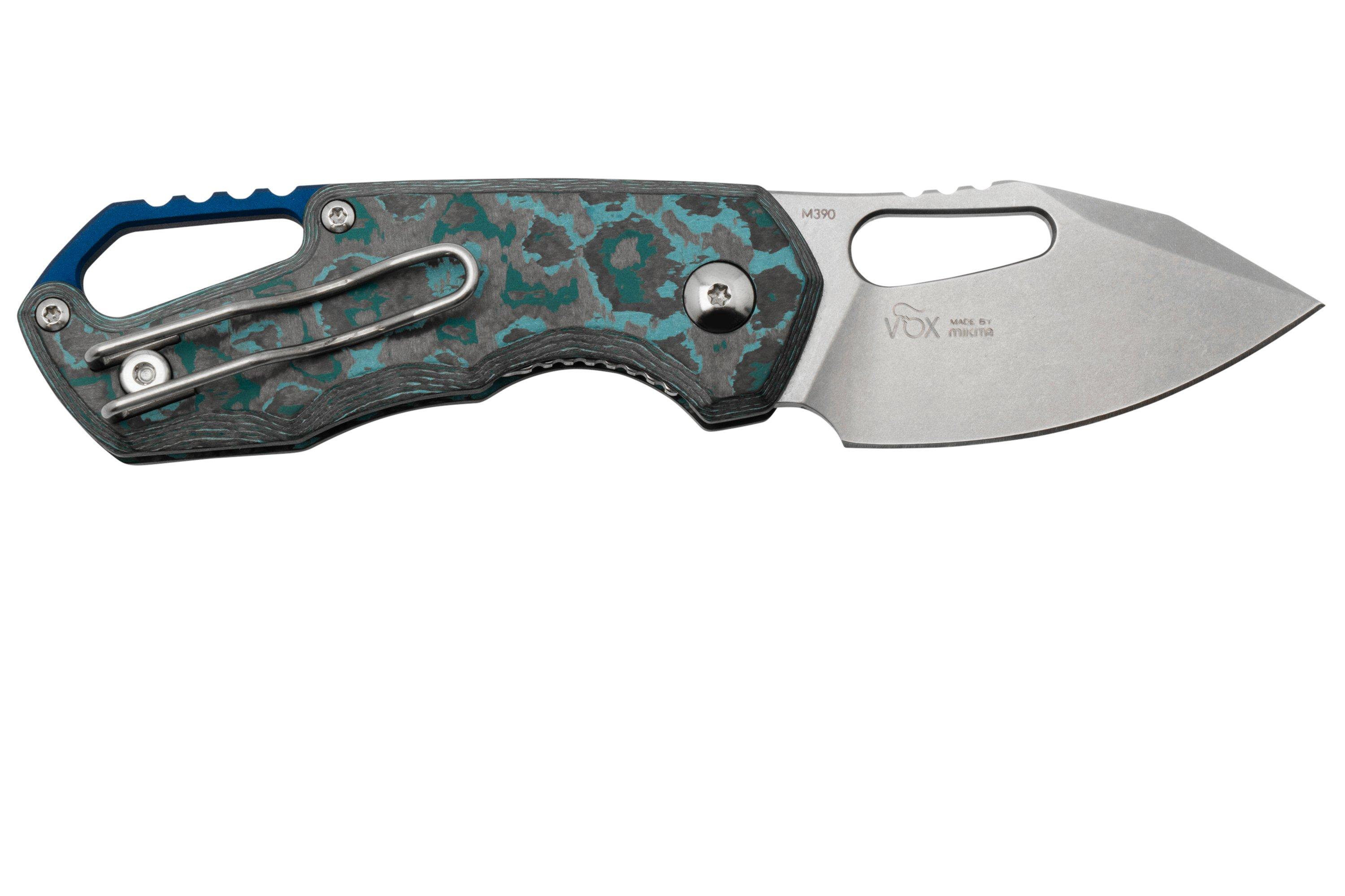 MKM Isonzo FX03-3CA Clip Point Stonewashed, Arctic Storm Carbon Fibre ...