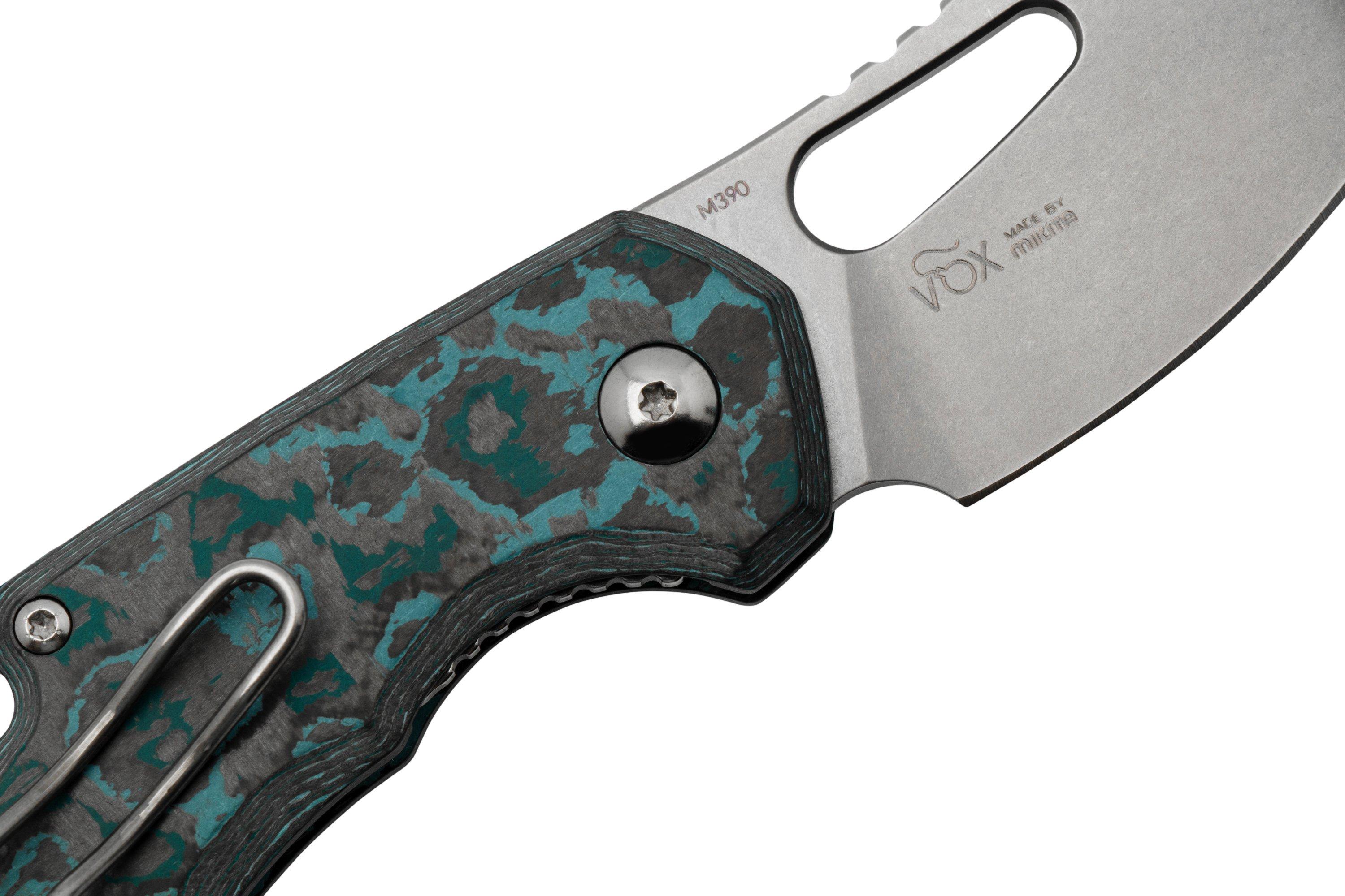 MKM Isonzo FX03-3CA Clip Point Stonewashed, Arctic Storm Carbon Fibre ...