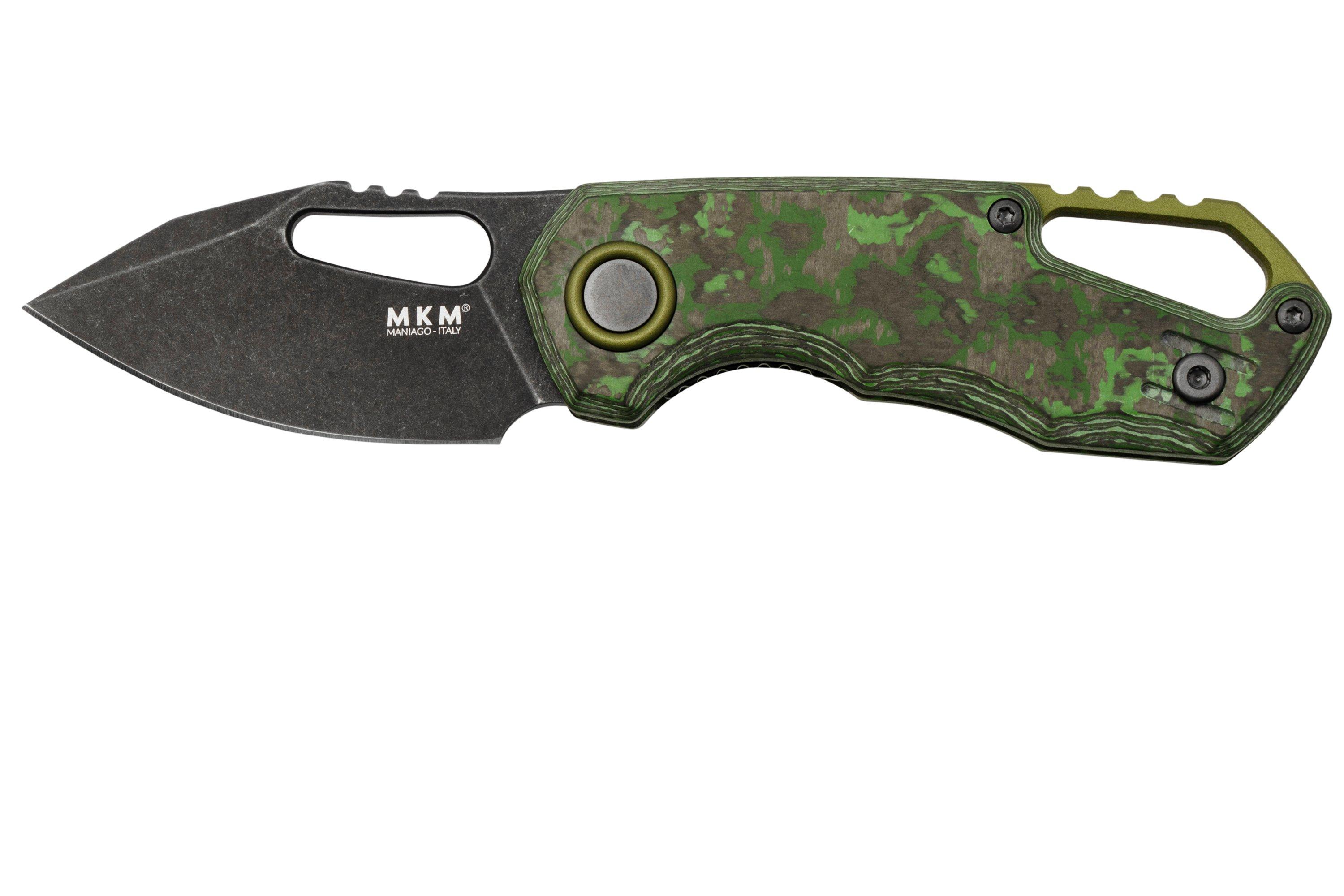 MKM Isonzo FX03-3CJD Clip Point Dark Stonewashed, Jungle Wear Carbon ...