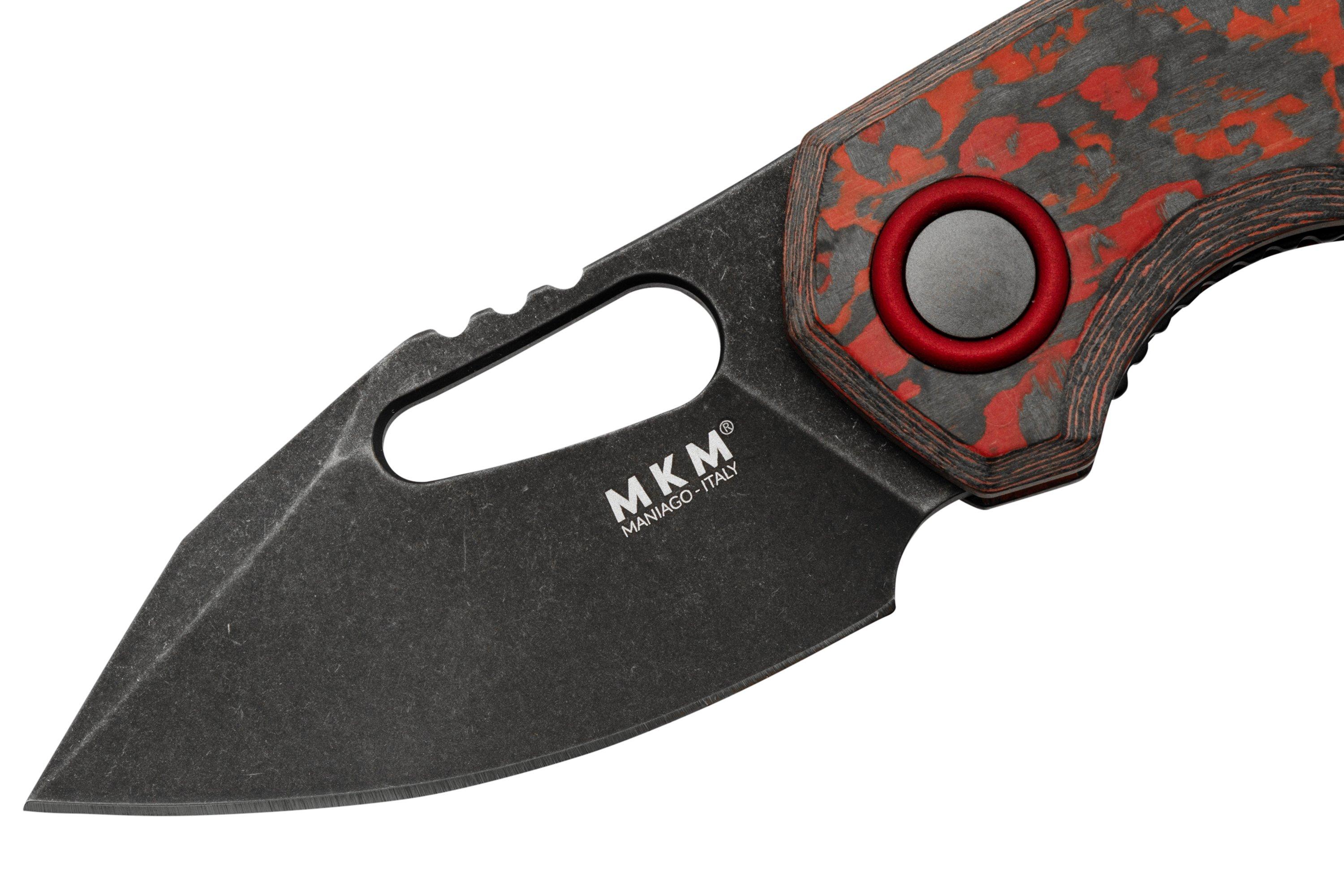 MKM Isonzo FX03-3CLD Clip Point Dark Stonewashed, Lava Flow Carbon Fibre pocket knife, Jesper ...