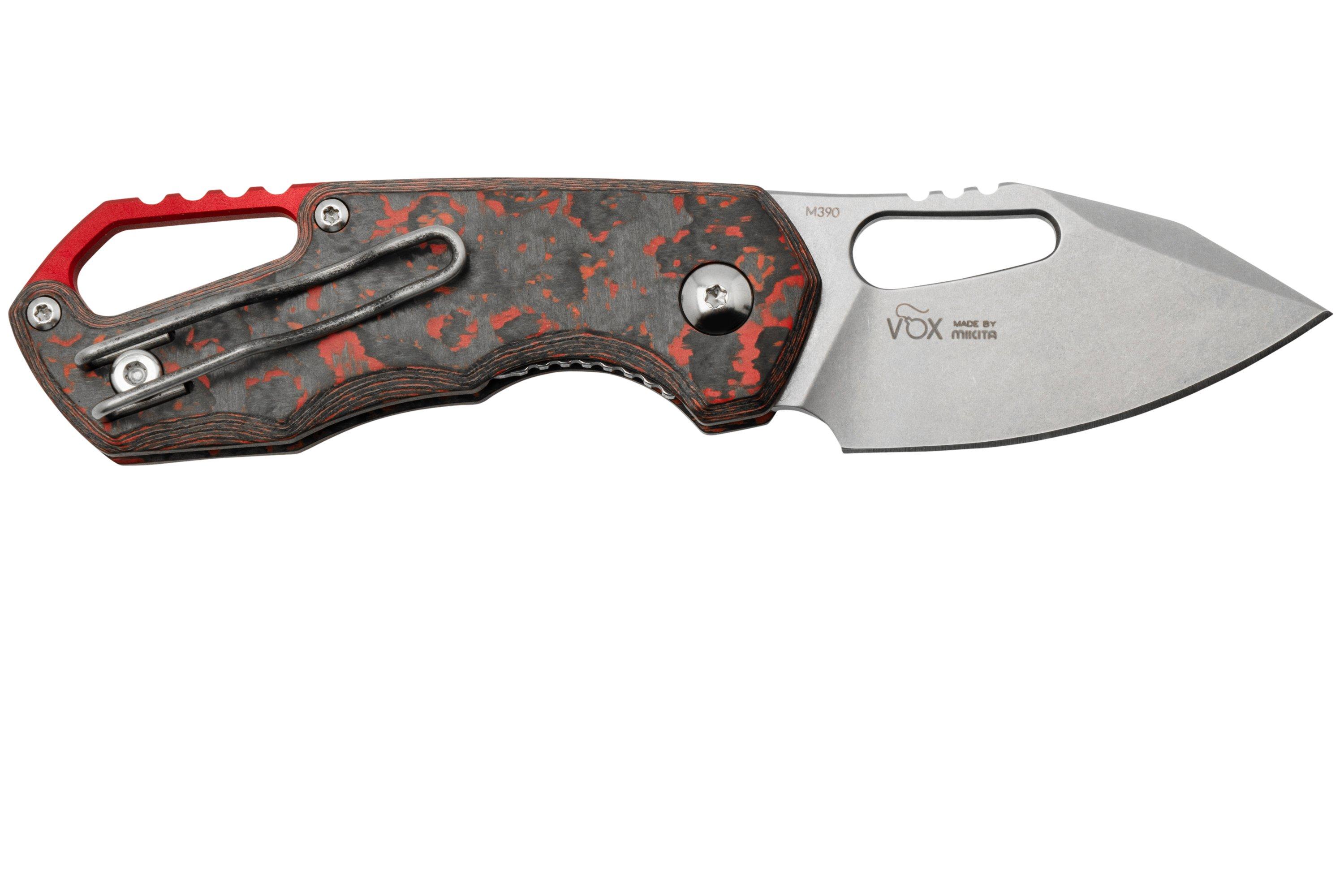 MKM Isonzo FX03-3CL Clip Point Stonewashed, Lava Flow Carbon Fibre ...