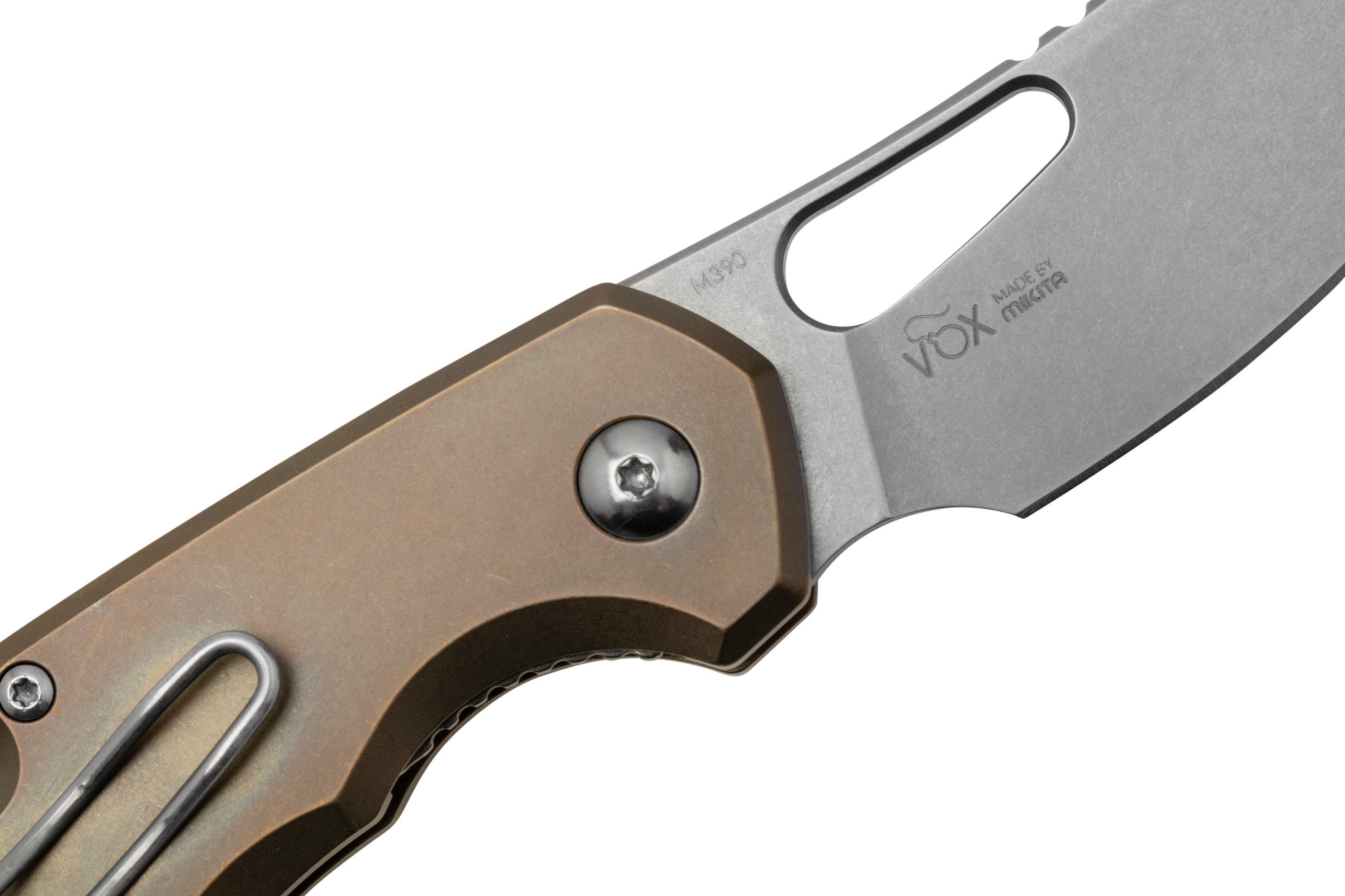 MKM Isonzo FX03M-2TBR, Cleaver Stonewashed Böhler M390 Bronze Titanium ...