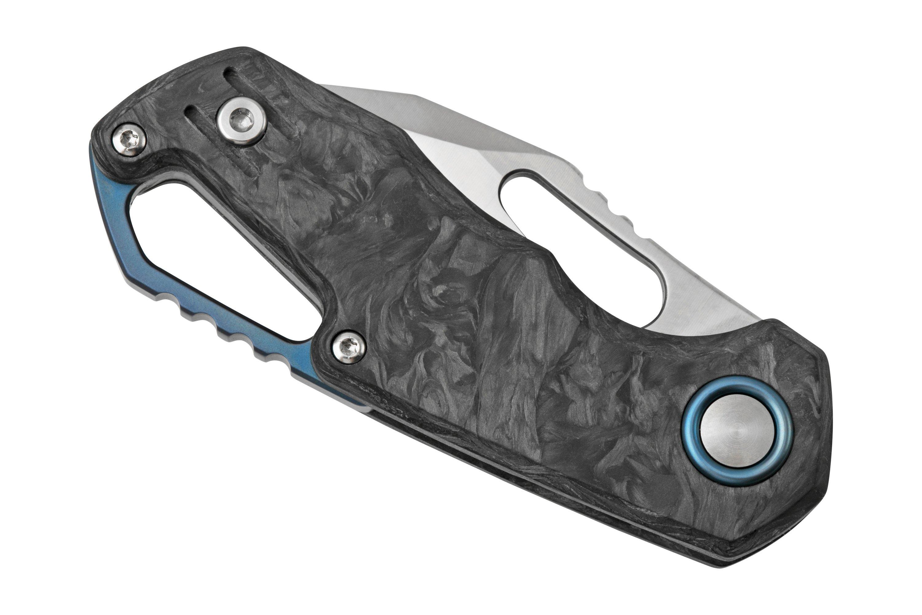 MKM Isonzo FX03M-3CM Clip Point Marble Carbon Fiber pocket knife ...