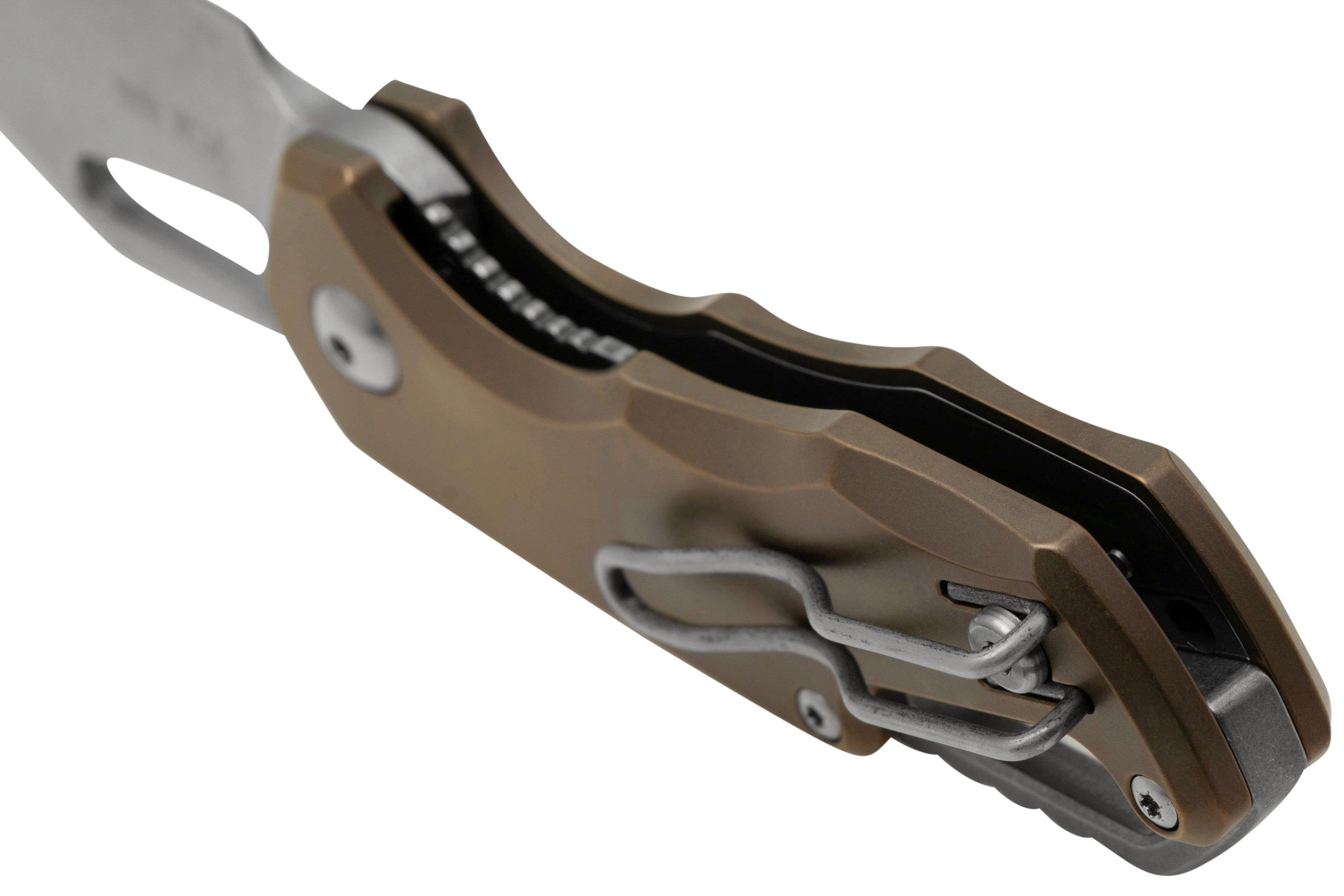MKM Isonzo FX03M-3TBR, Clip Point Stonewashed Böhler M390 Bronze ...