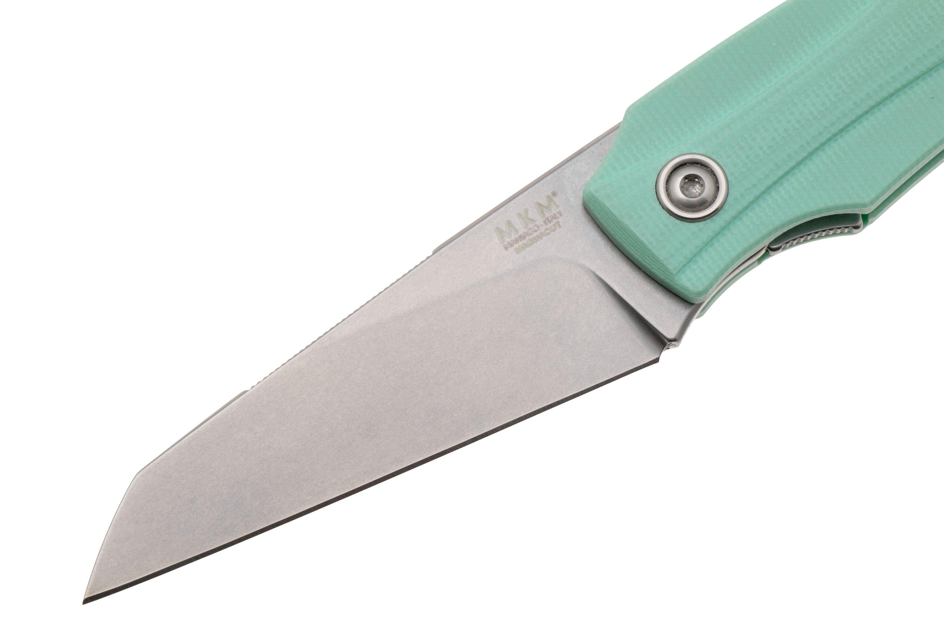 MKM Ice MK IC-GTY Stonewashed Magnacut, Blue G10, pocket knife, Tommaso ...