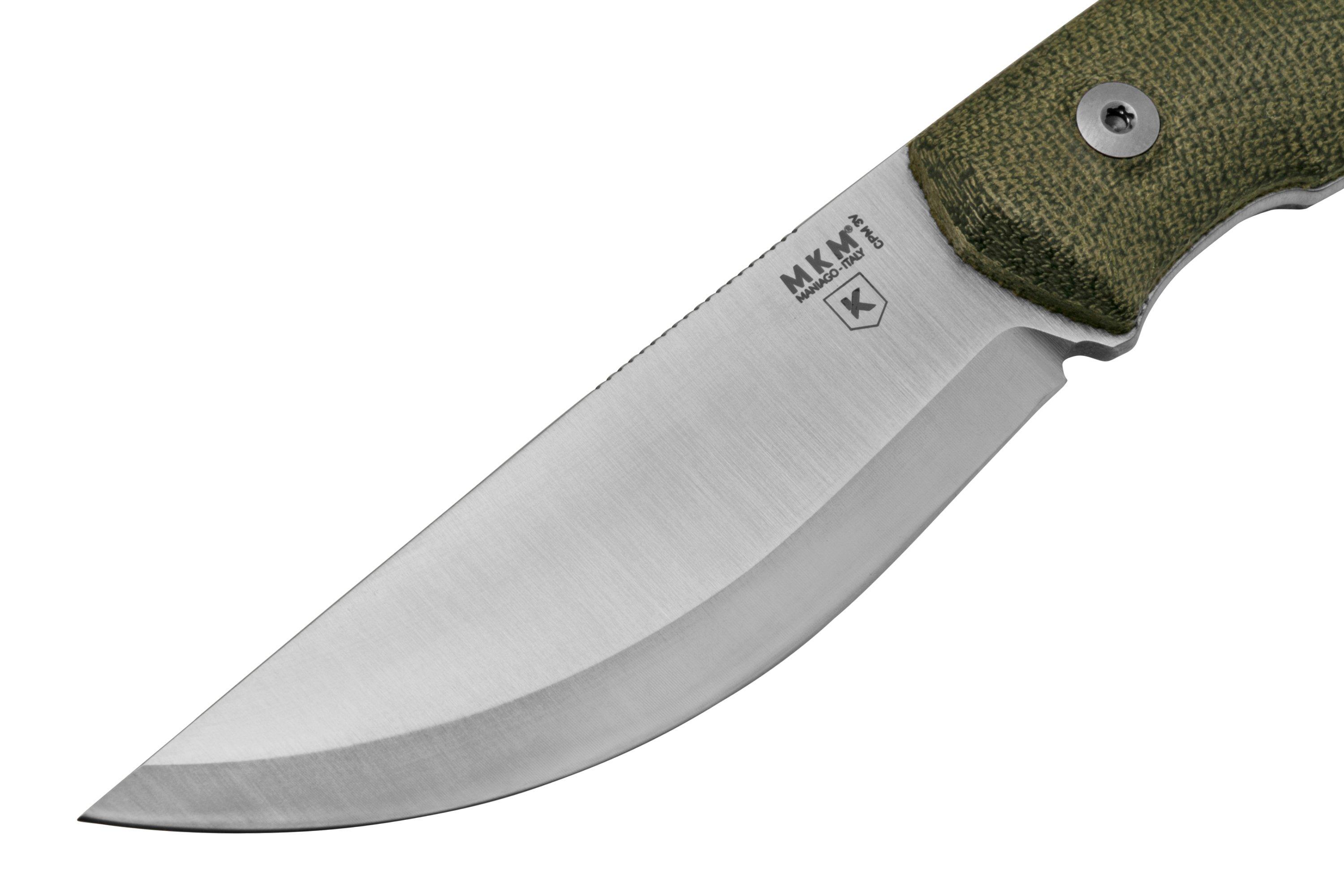MKM Normar CPM 3V Green Micarta, Knivesandtools Exclusive, bushcraft ...