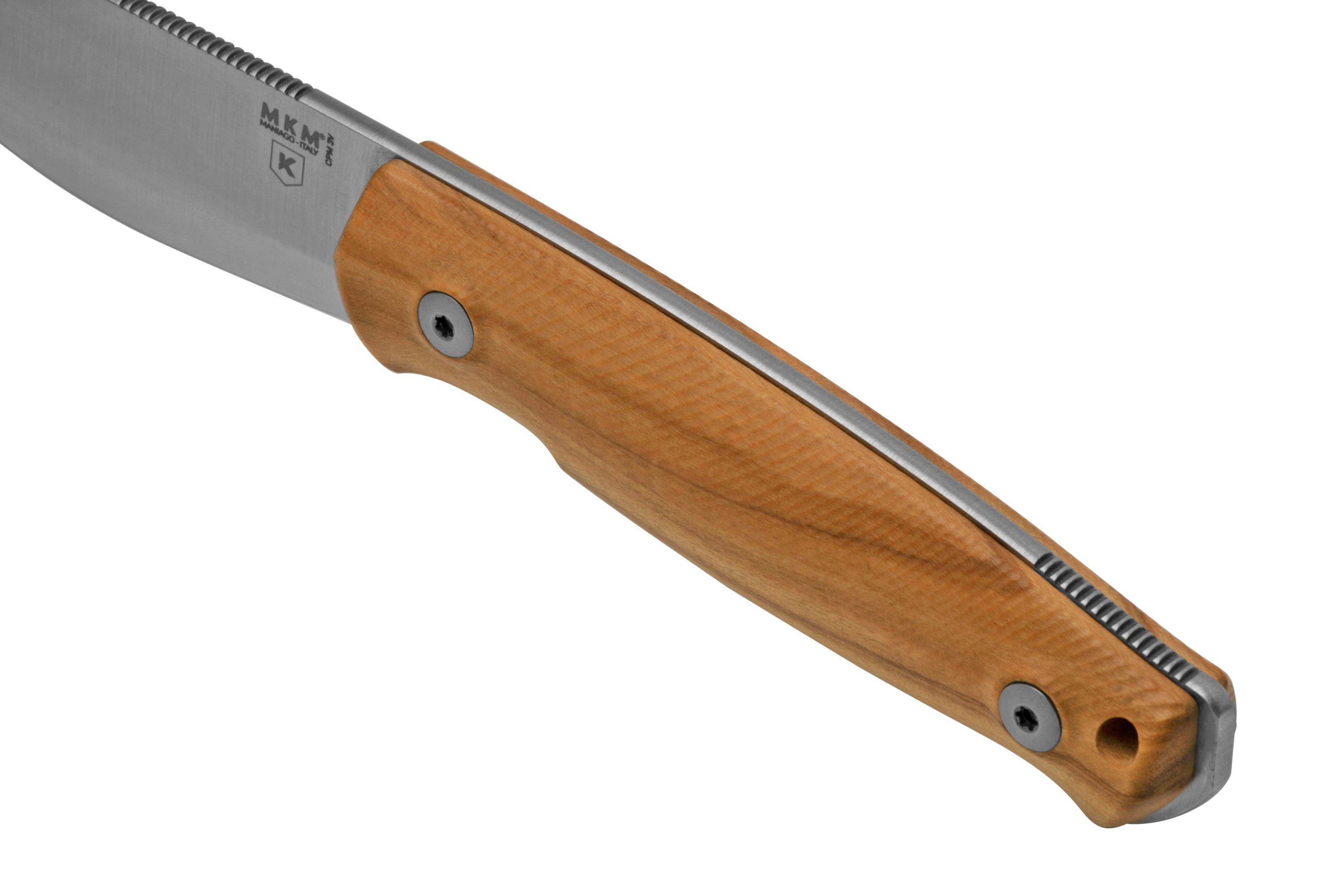 MKM Normar CPM 3V Olive Wood, Knivesandtools Exclusive, bushcraft knife ...