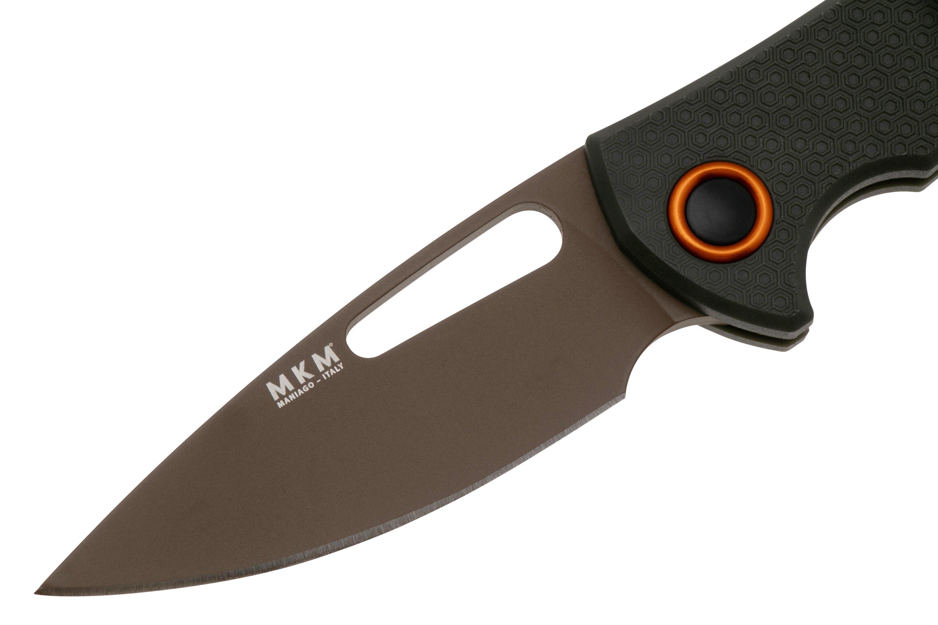 MKM Lov MK-LV-PGR, Tan Drop Point Böhler N690, OD Green FRN, Backlock ...