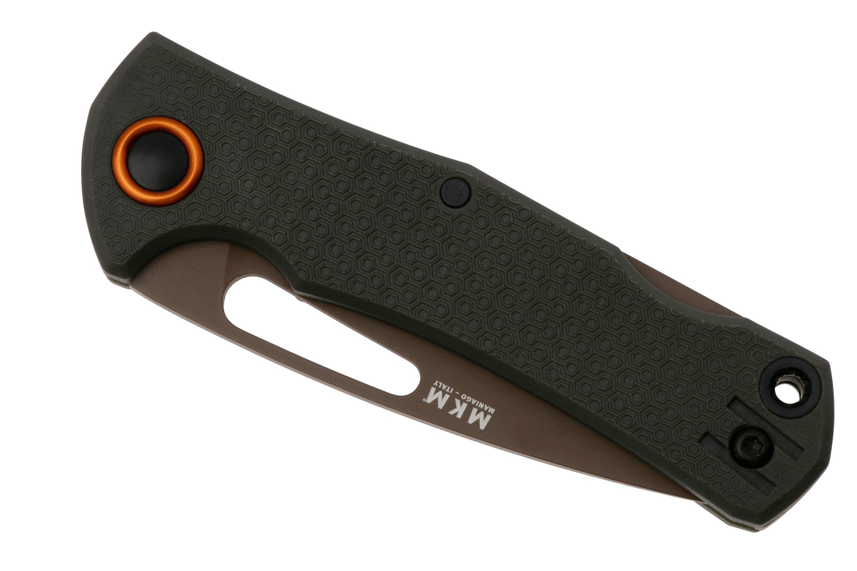 MKM Lov MK-LV-PGR, Tan Drop Point Böhler N690, OD Green FRN, Backlock ...