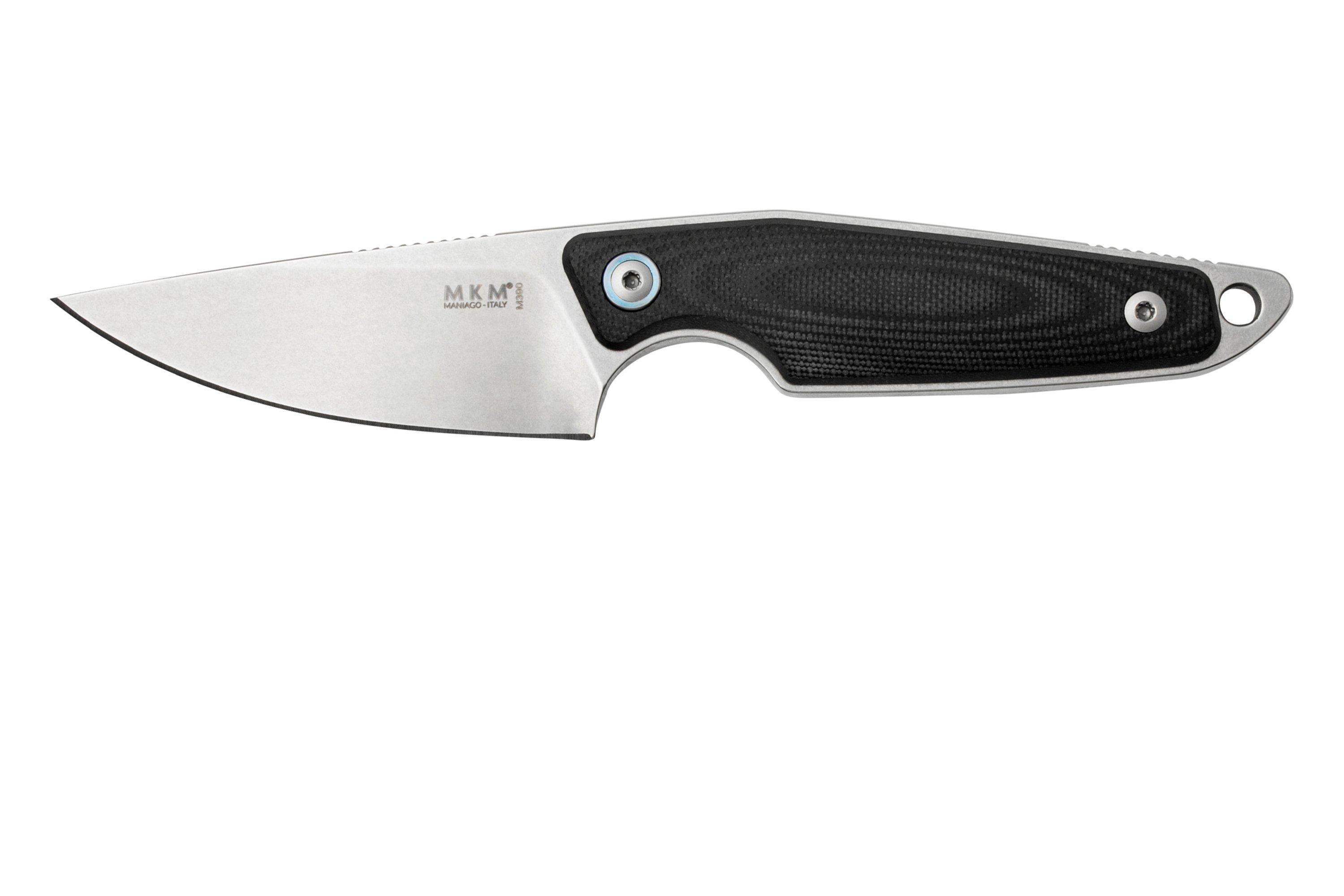 MKM Makro 1 Droppoint, Stonewashed Black G10 fixed knife, Jesper ...