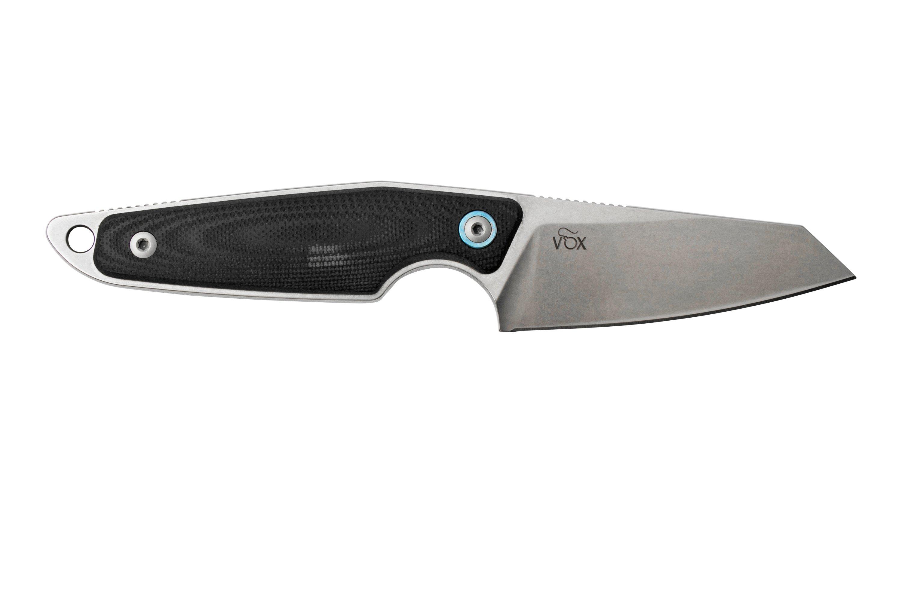 MKM Makro 2 Sheepfoot, Stonewashed, Black G10 fixed knife, Jesper ...