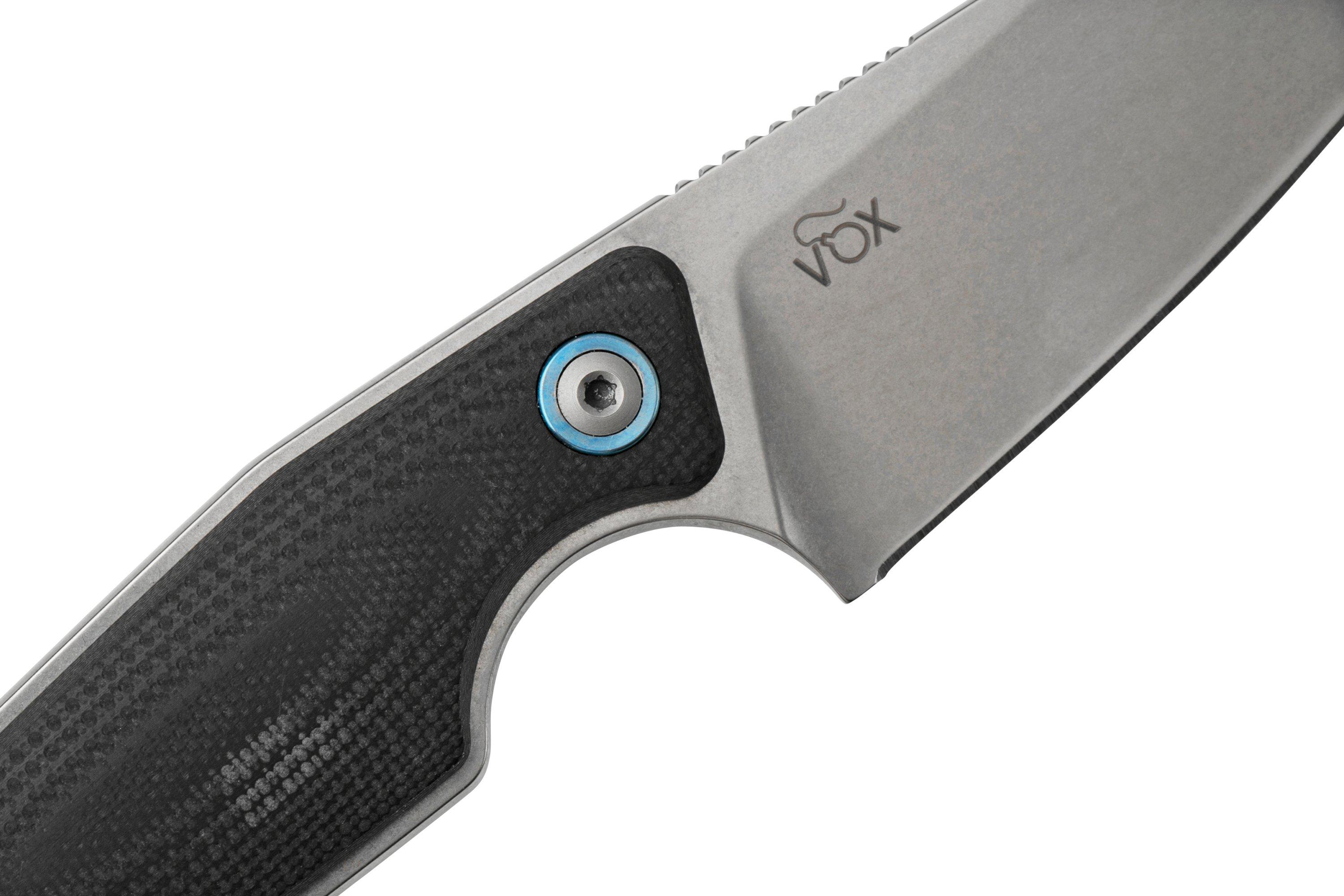 MKM Makro 2 Sheepfoot, Stonewashed, Black G10 fixed knife, Jesper ...